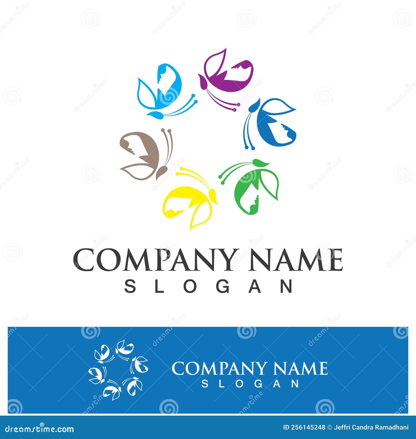 Butterfly Logo Template Icon Design Stock Vector - Illustration of ...