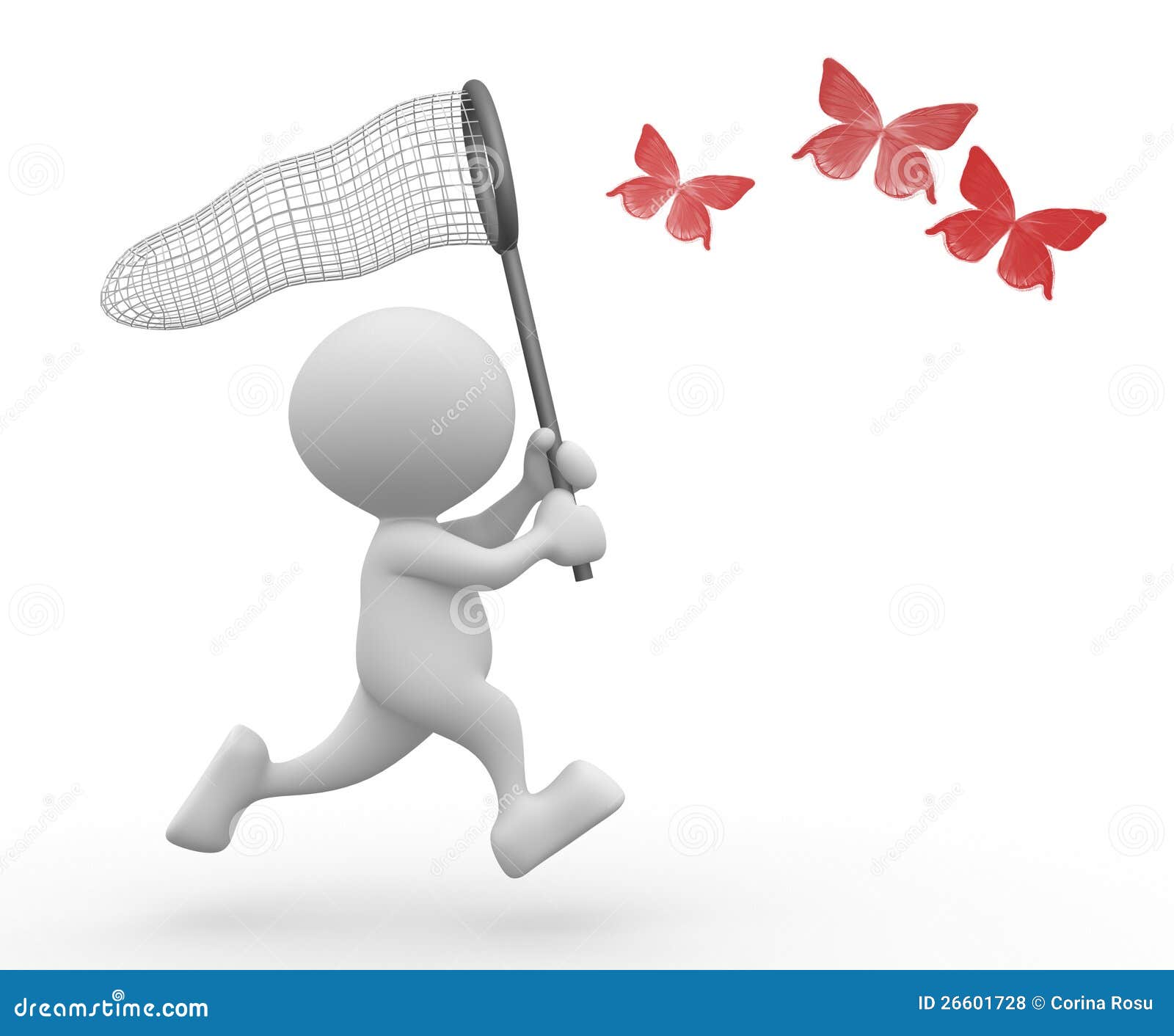 Butterfly net stock illustration. Illustration of summer - 26601728