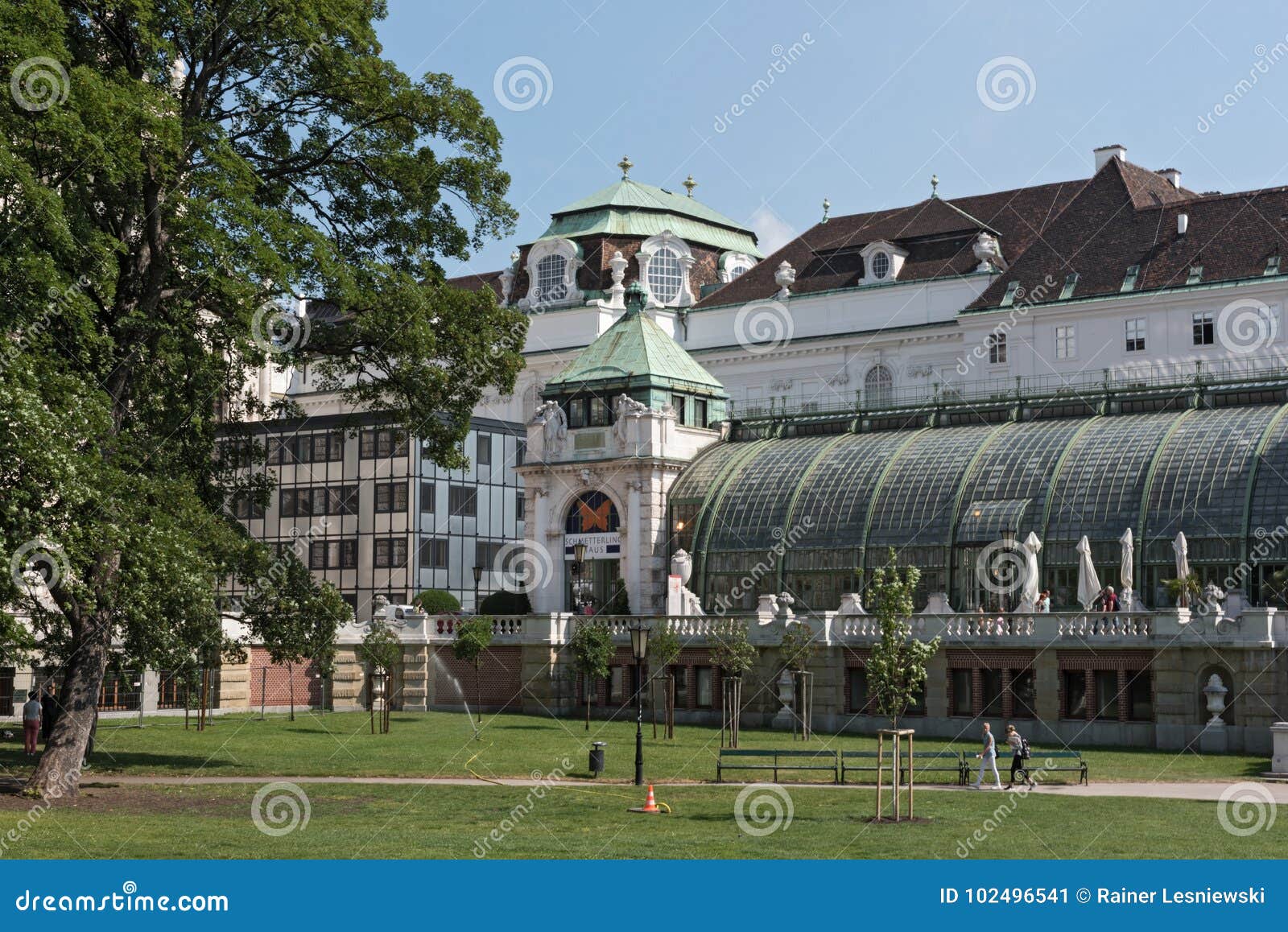 Butterfly and Palm Tree House in the Burggarten, Vienna, Austria Stock ...