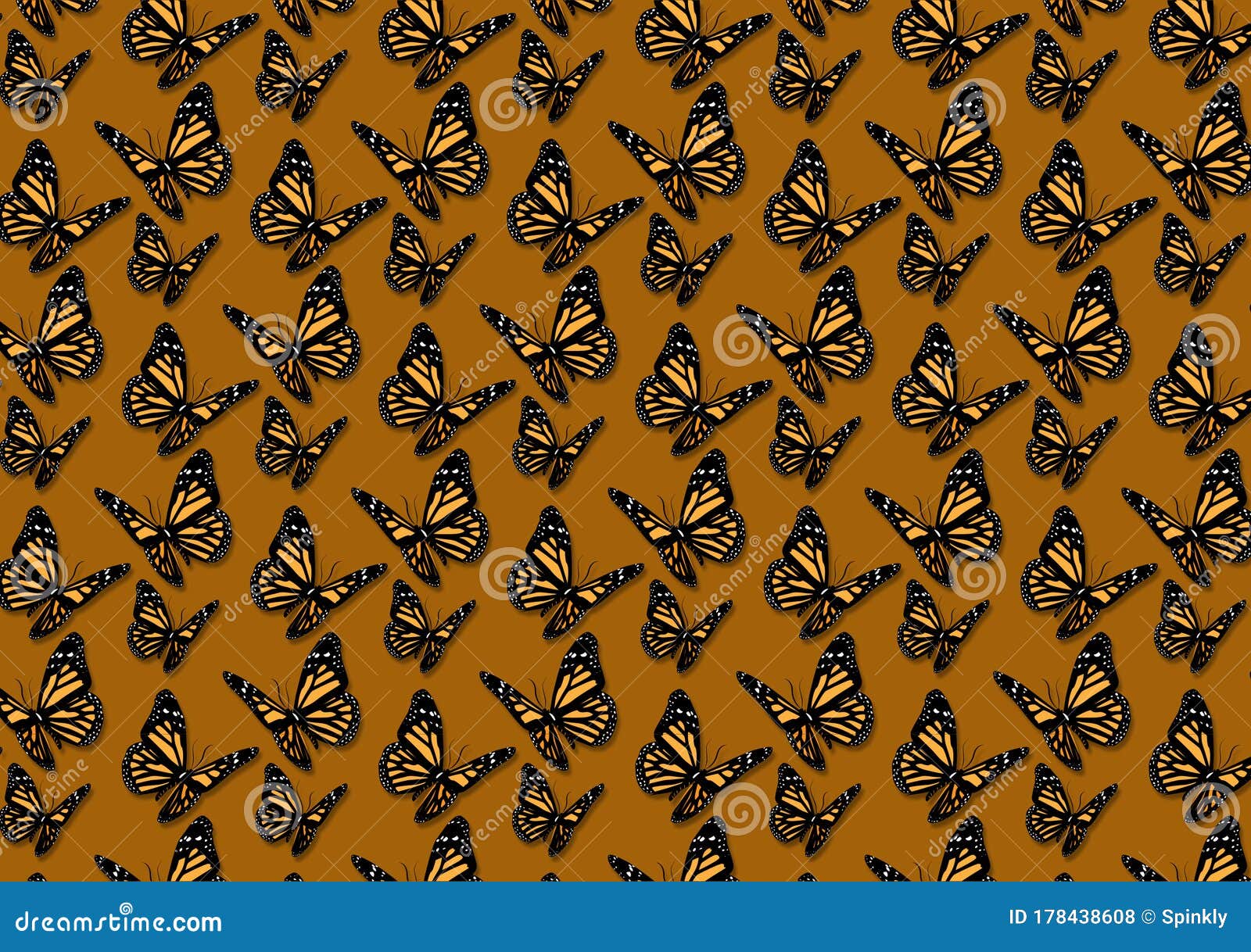 Butterfly Pattern Background Wallpaper Design Stock Illustration ...