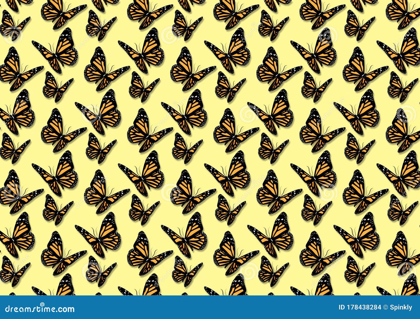 Butterfly Pattern Background Wallpaper Design Stock Illustration ...