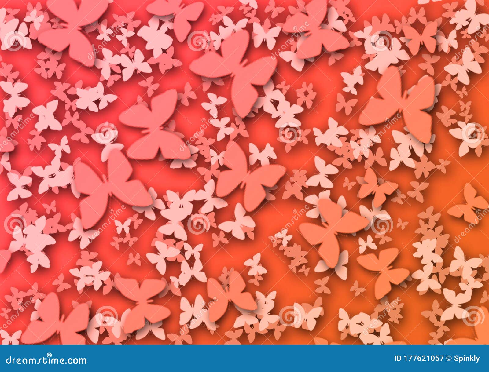 Butterfly Pattern Coloured Wallpaper Background Royalty-Free Stock ...