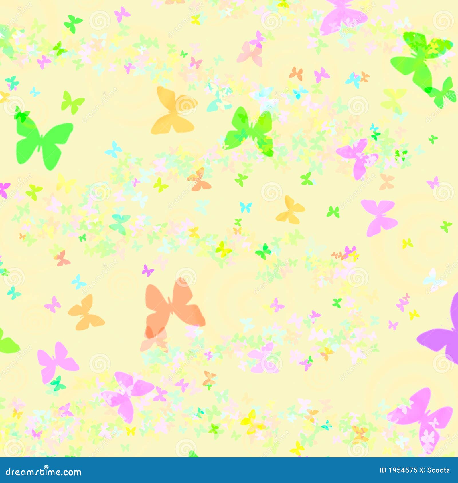 Butterfly Pattern Gift Paper Stock Illustration - Illustration of gift ...