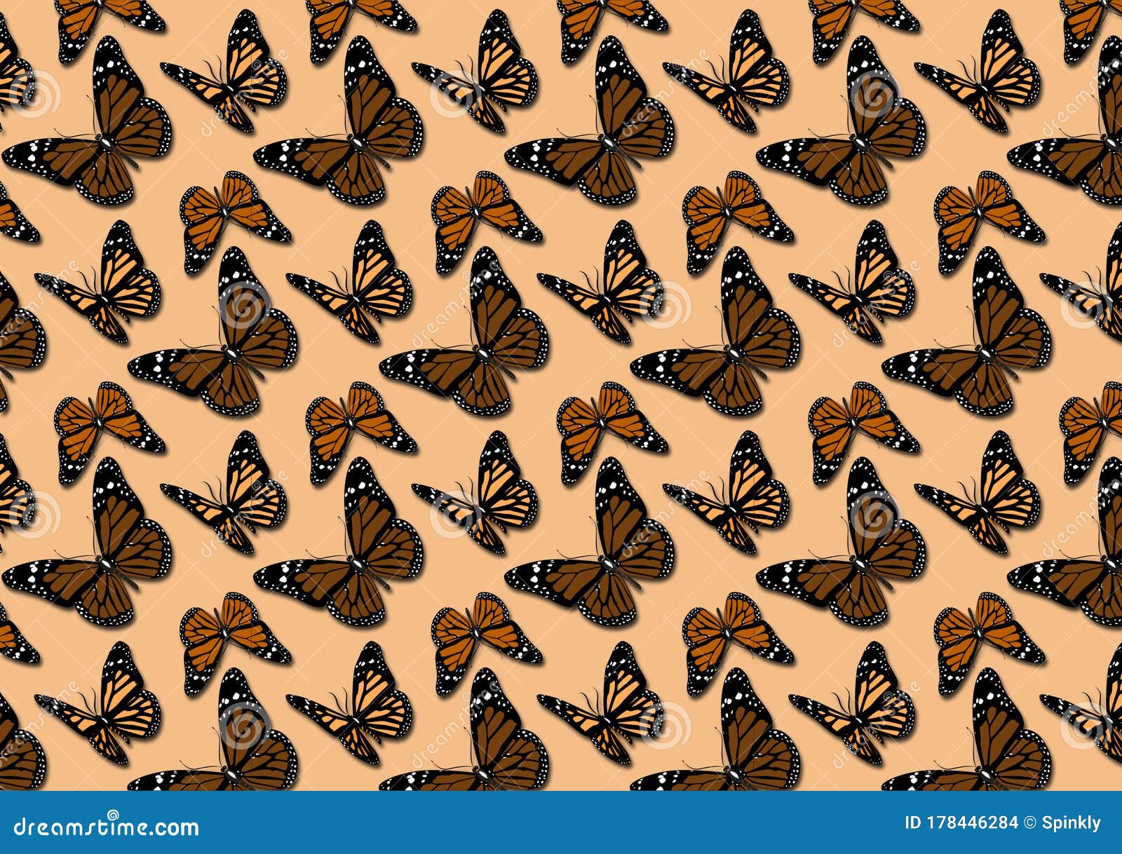 Butterfly Pattern Illustration Background Wallpaper Stock Illustration ...