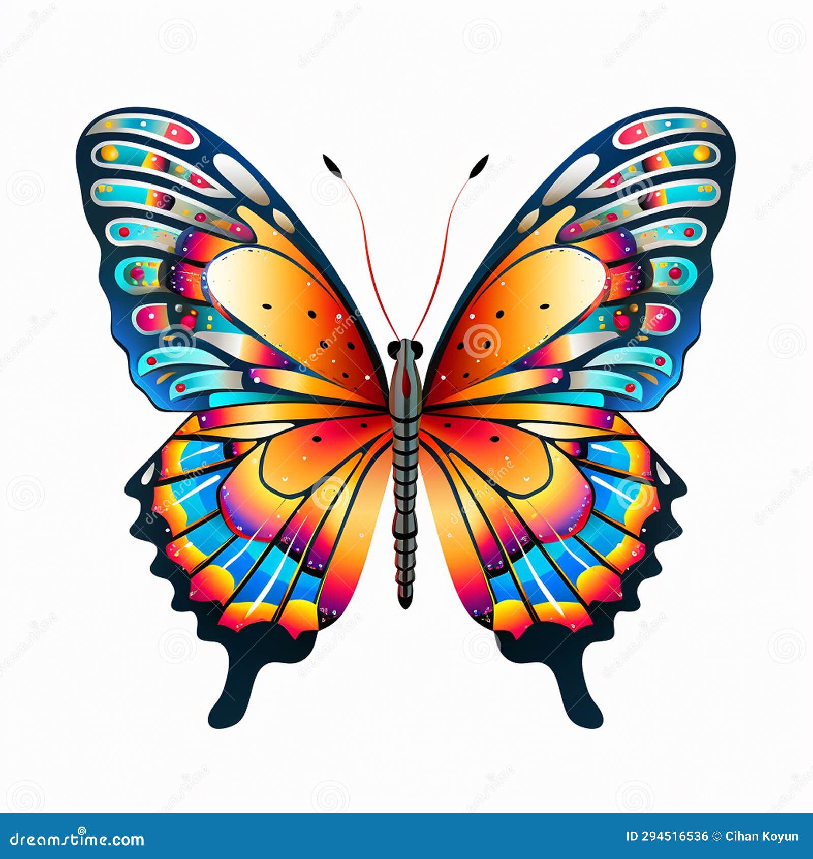 Butterfly patterns stock illustration. Illustration of flower - 294516536