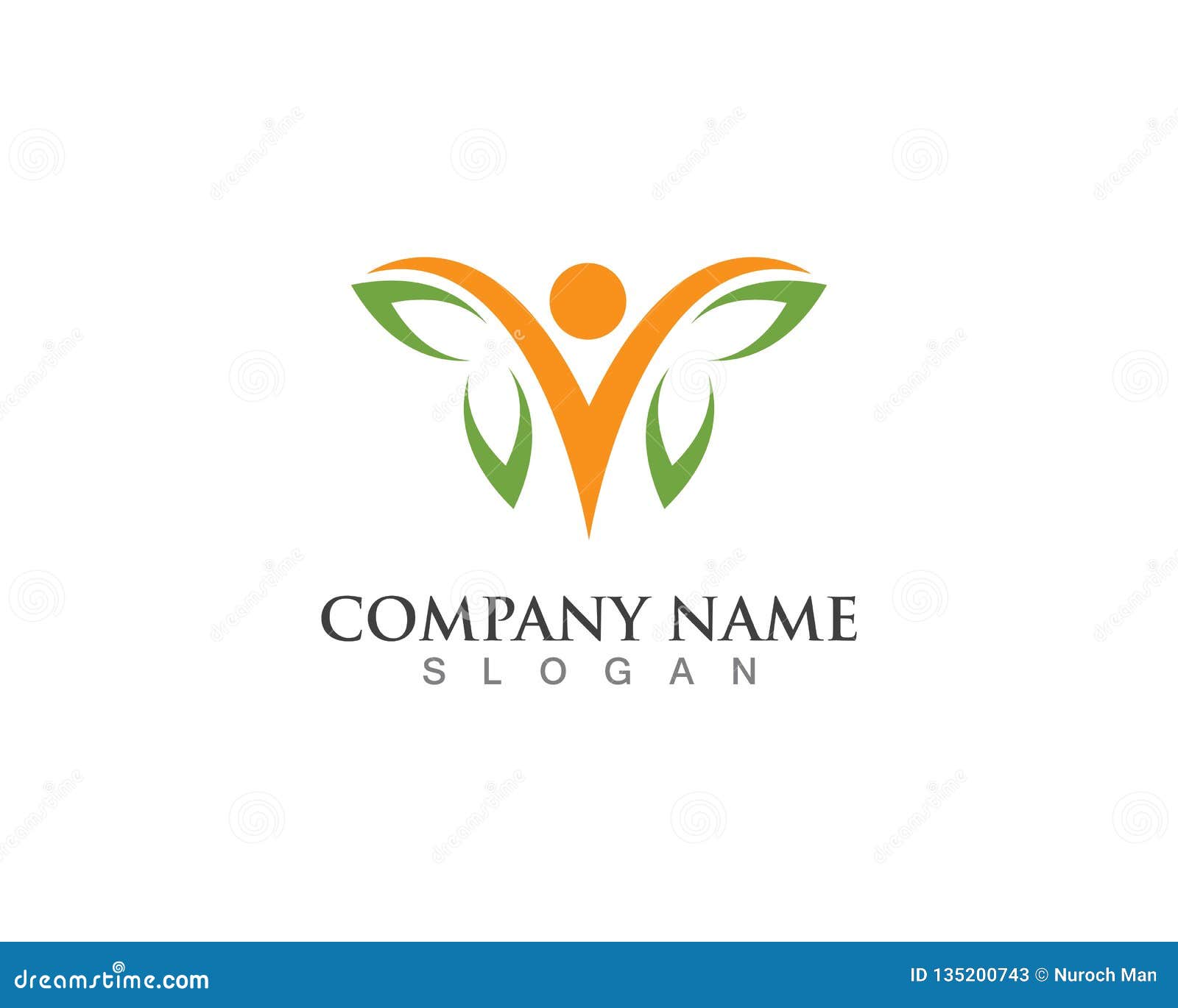 Butterfly People Logo stock vector. Illustration of concept - 135200743