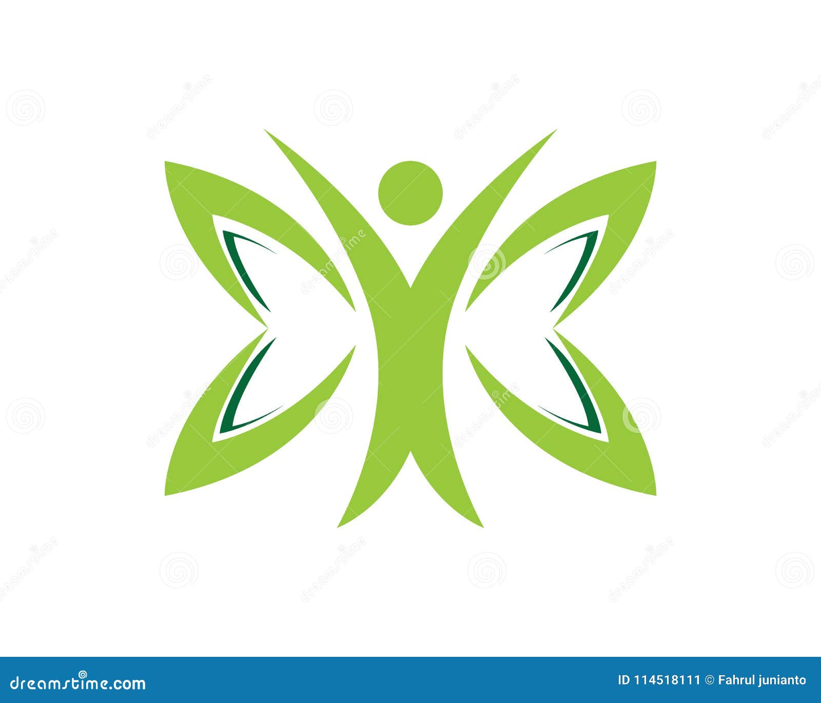 Butterfly People Logo Design Vector Illustration Stock Vector ...