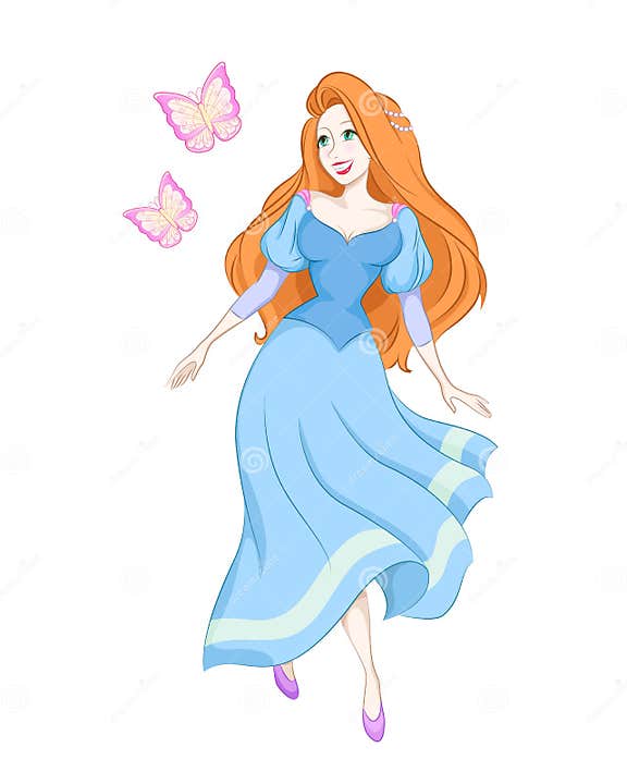 Butterfly princess stock vector. Illustration of love - 19201394