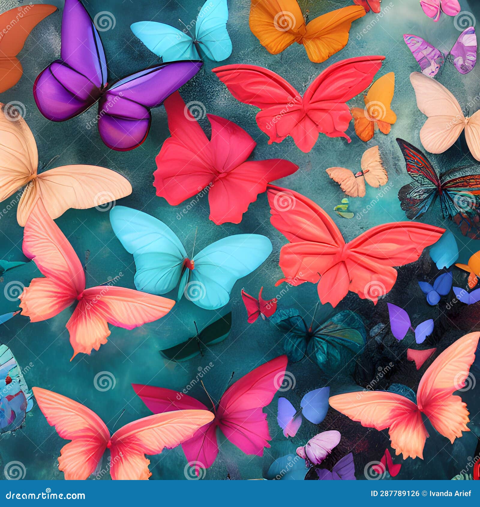 Butterfly Random Background, with Lot of Different Butterfly, Abstract ...