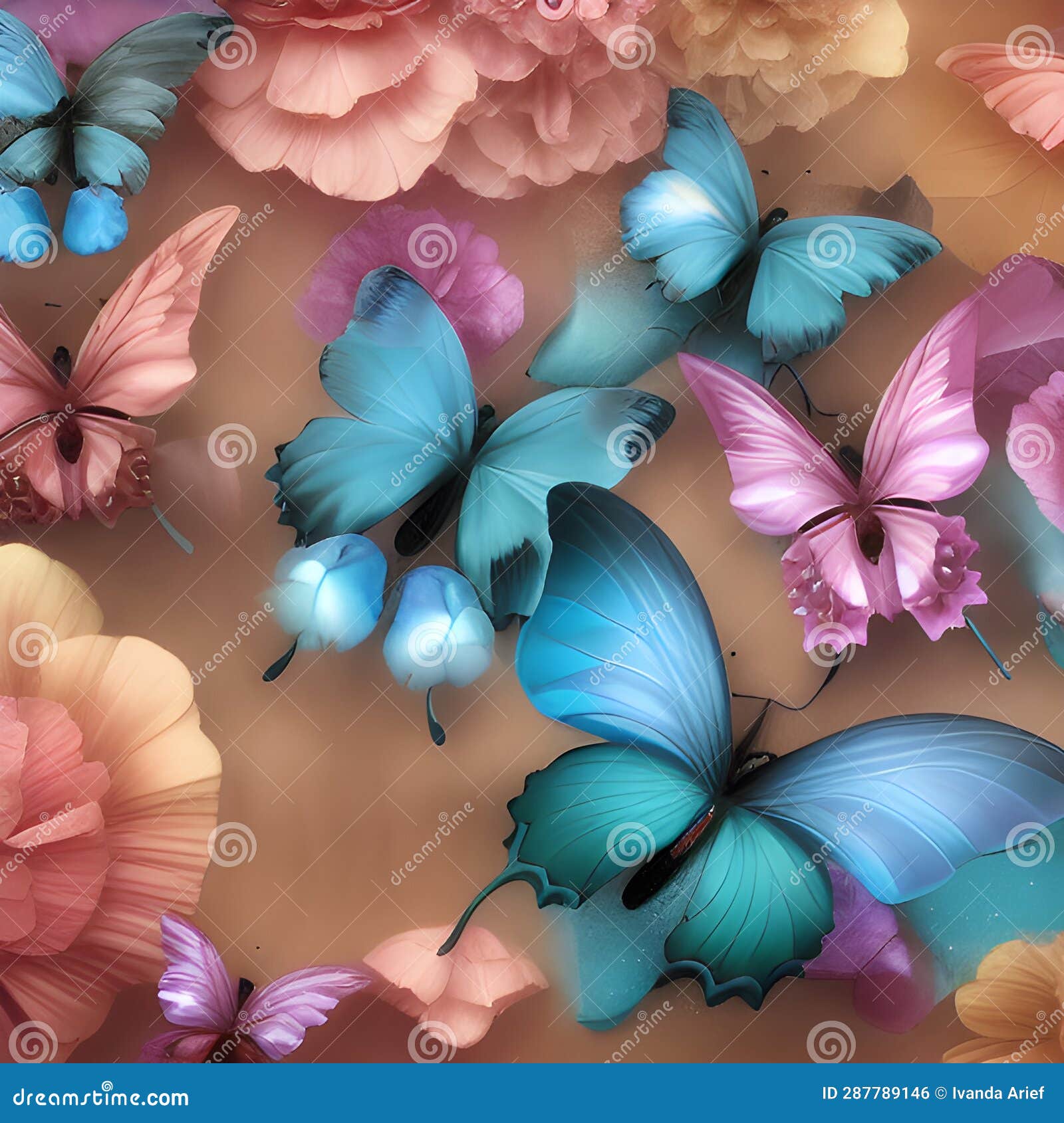 Butterfly Random Background, with Lot of Different Butterfly, Abstract ...