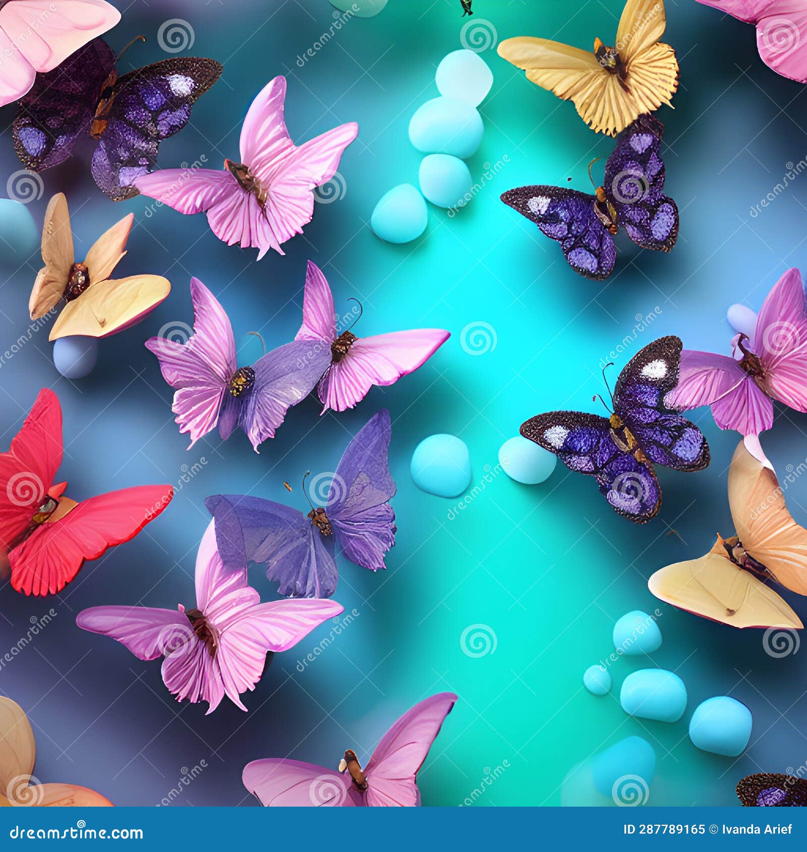 Butterfly Random Background, with Lot of Different Butterfly, Abstract ...