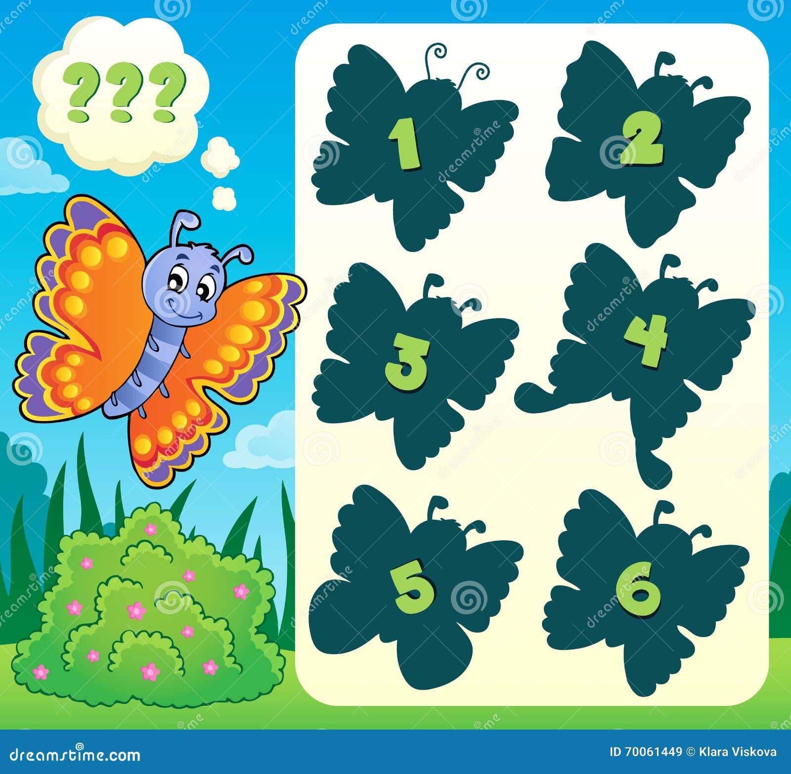 Butterfly Riddle Theme Image 1 Stock Vector - Illustration of theme ...