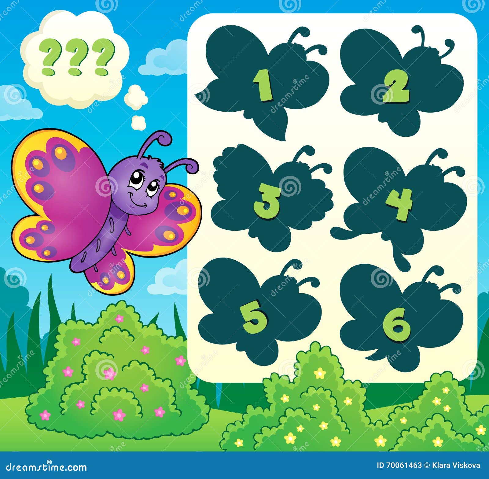Butterfly Riddle Theme Image 2 Stock Vector - Illustration of ornate ...