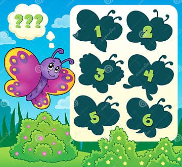 Butterfly Riddle Theme Image 2 Stock Vector - Illustration of ornate ...