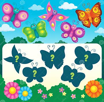 Butterfly Riddle Theme Image 3 Stock Vector - Illustration of ornate ...