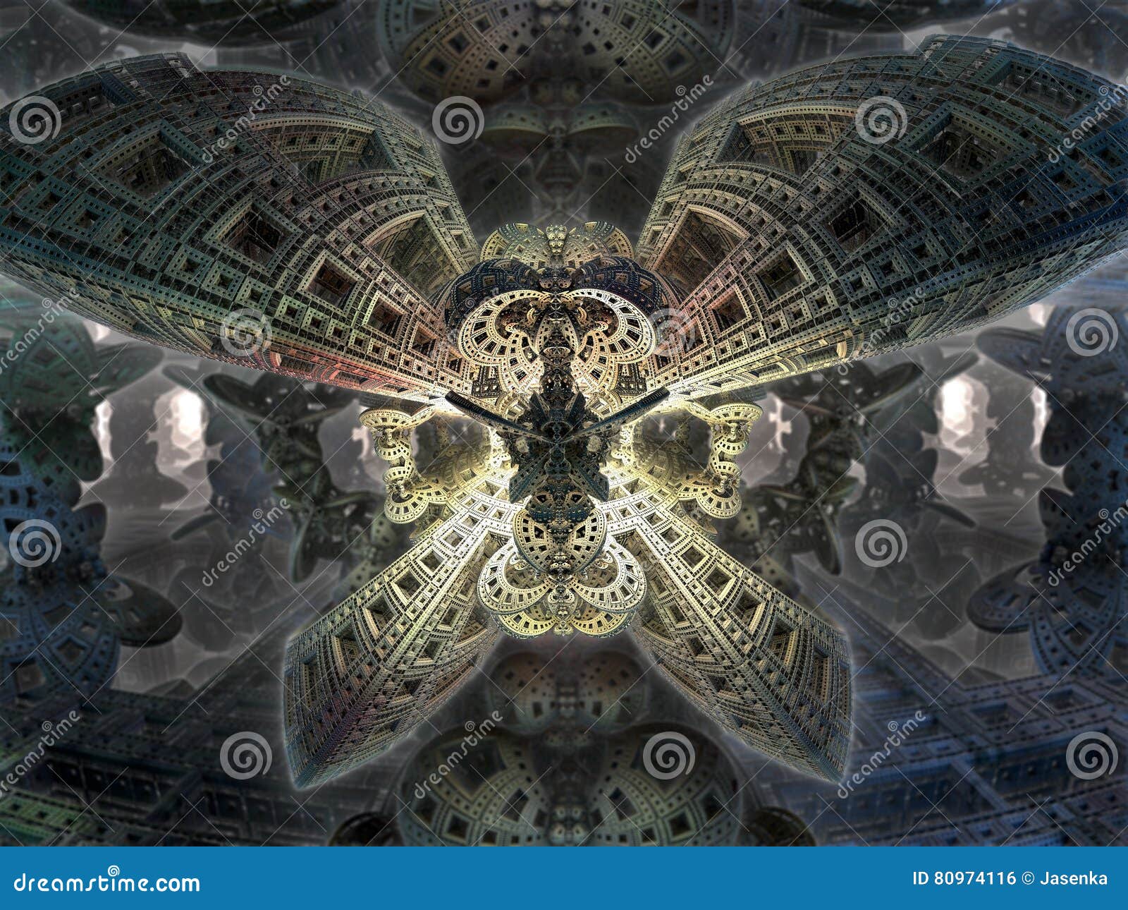 Butterfly shaped fractal stock illustration. Illustration of butterfly ...