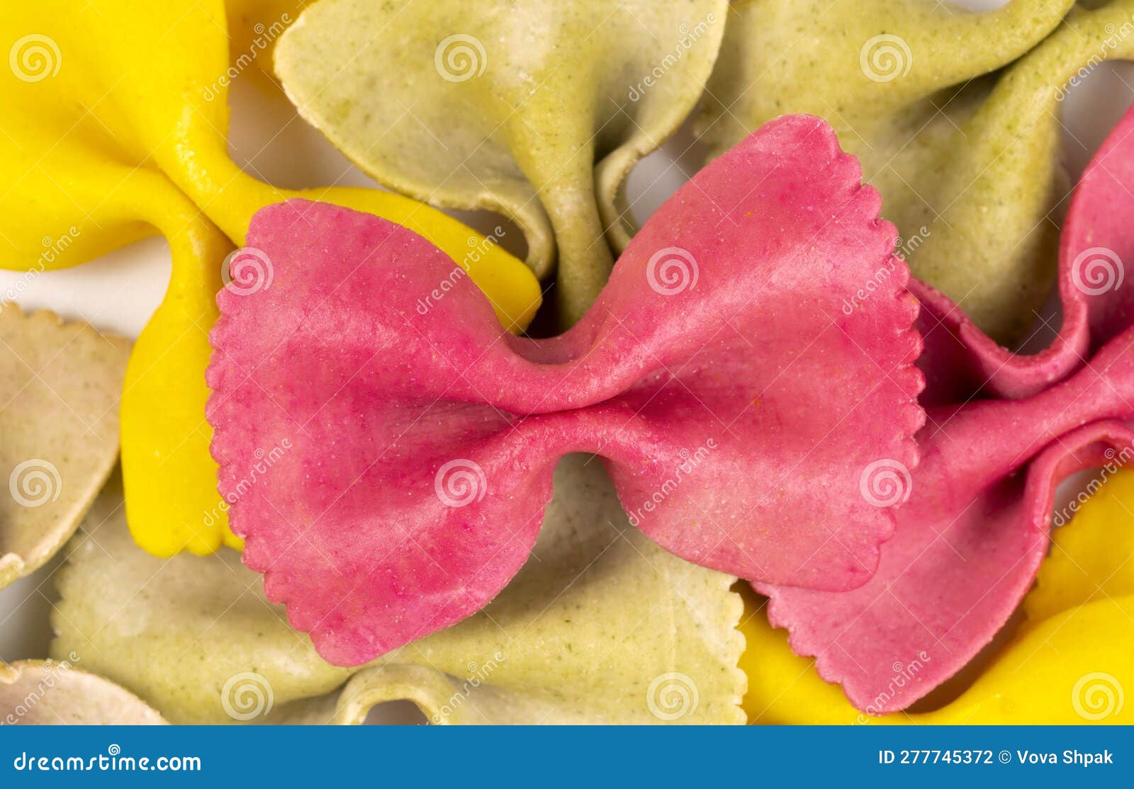 Butterfly shaped pasta stock photo. Image of semifinished - 277745372