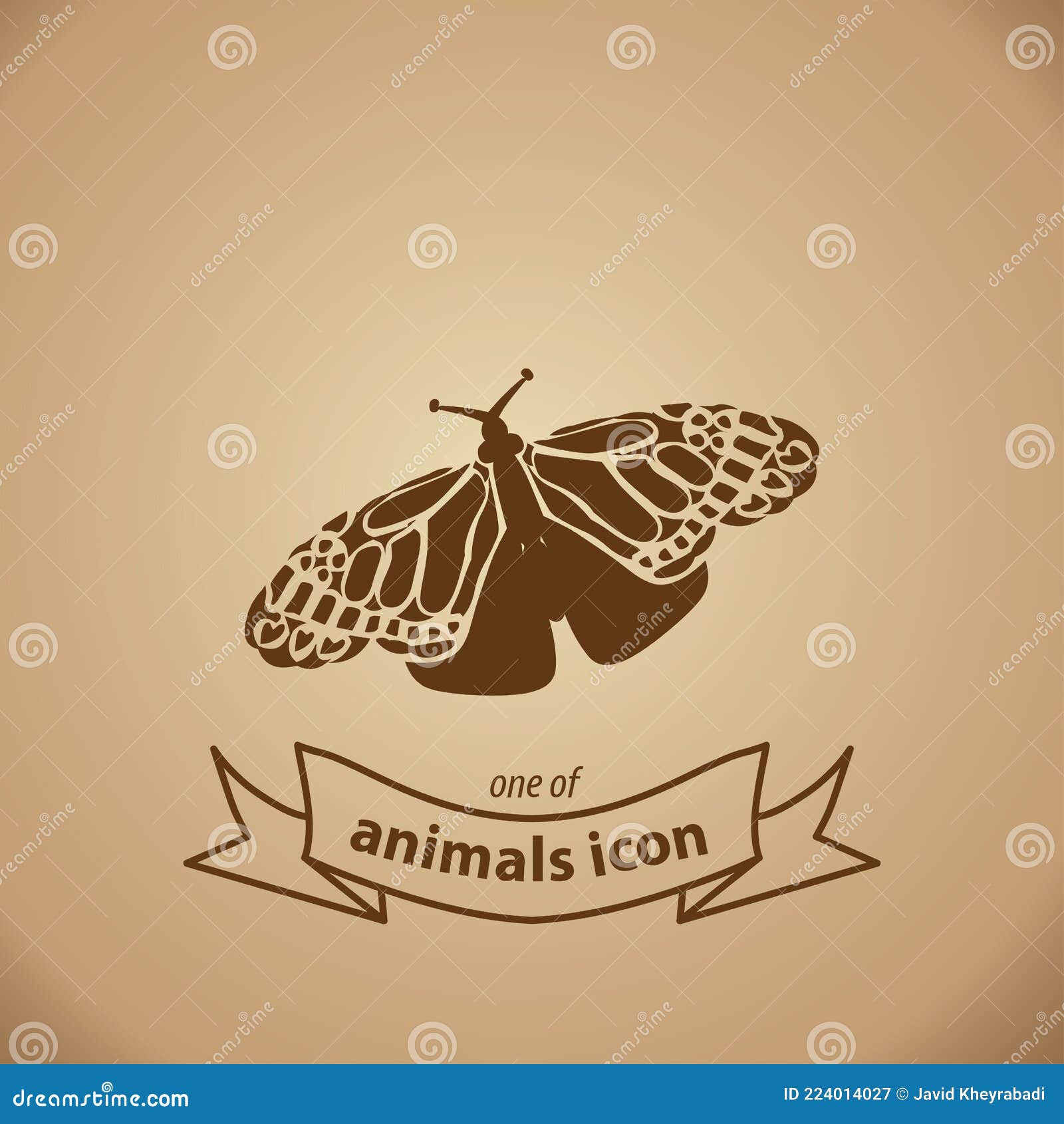 Butterfly Sign. Butterfly Isolated Simple Icon Stock Vector ...