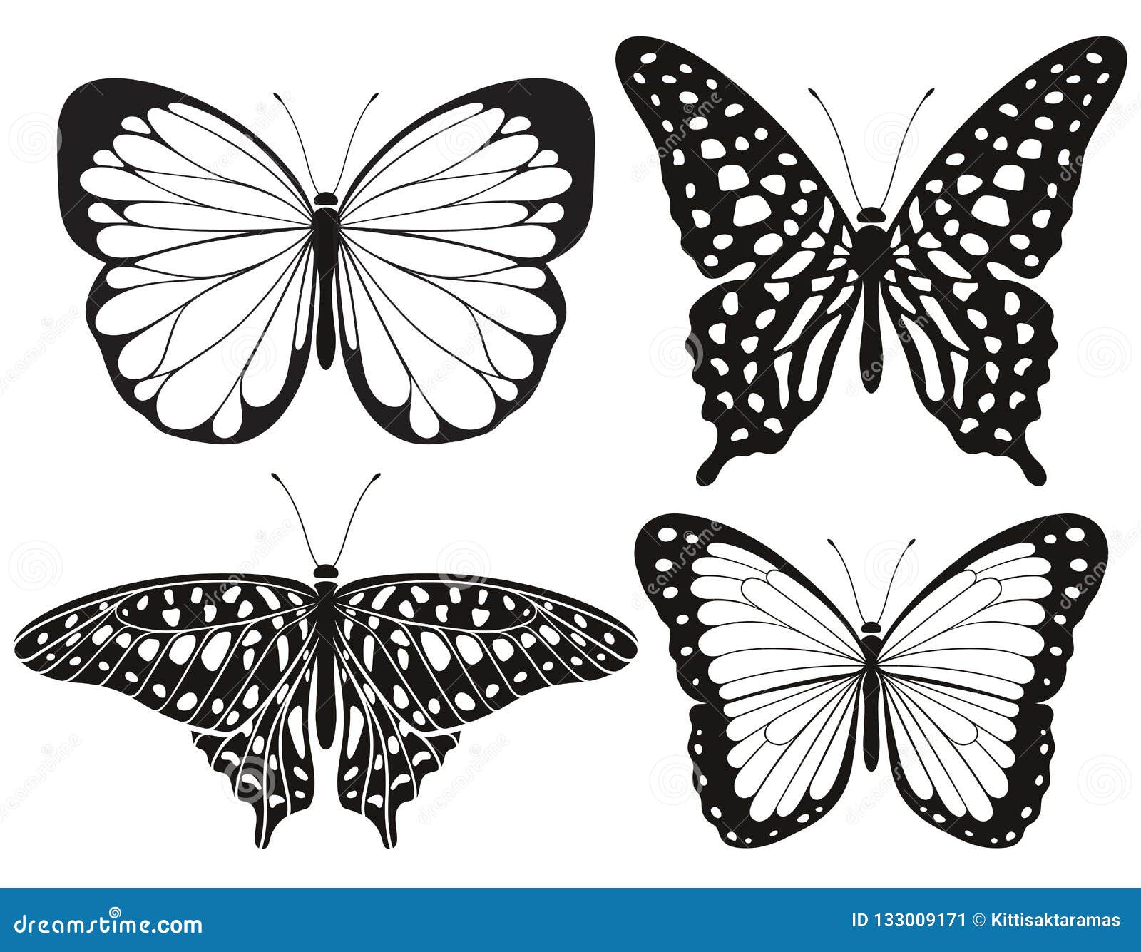 Butterfly Vector Cartoons Design Vector | CartoonDealer.com #145574322