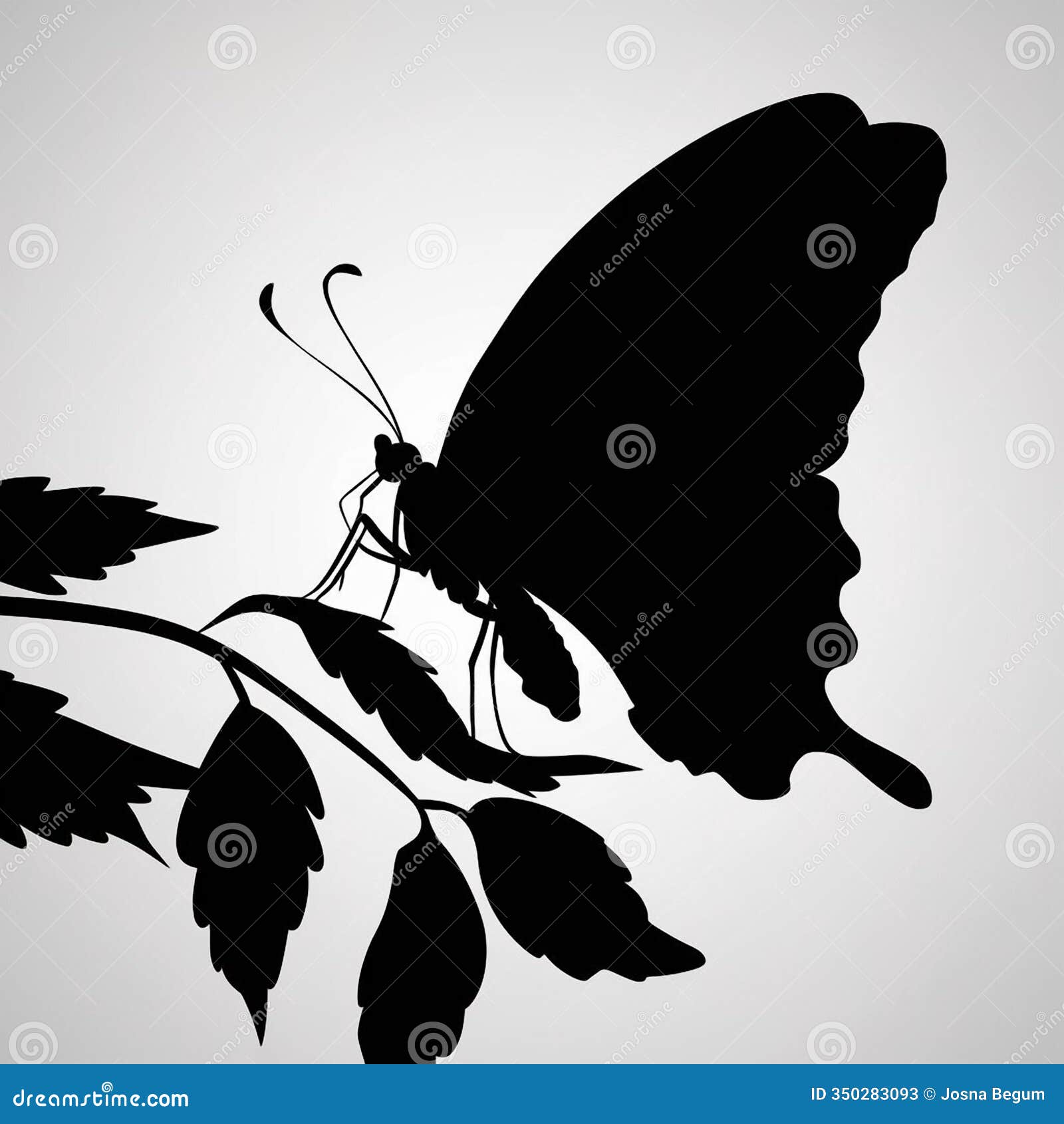 Butterfly Silhouettes stock illustration. Illustration of spring ...