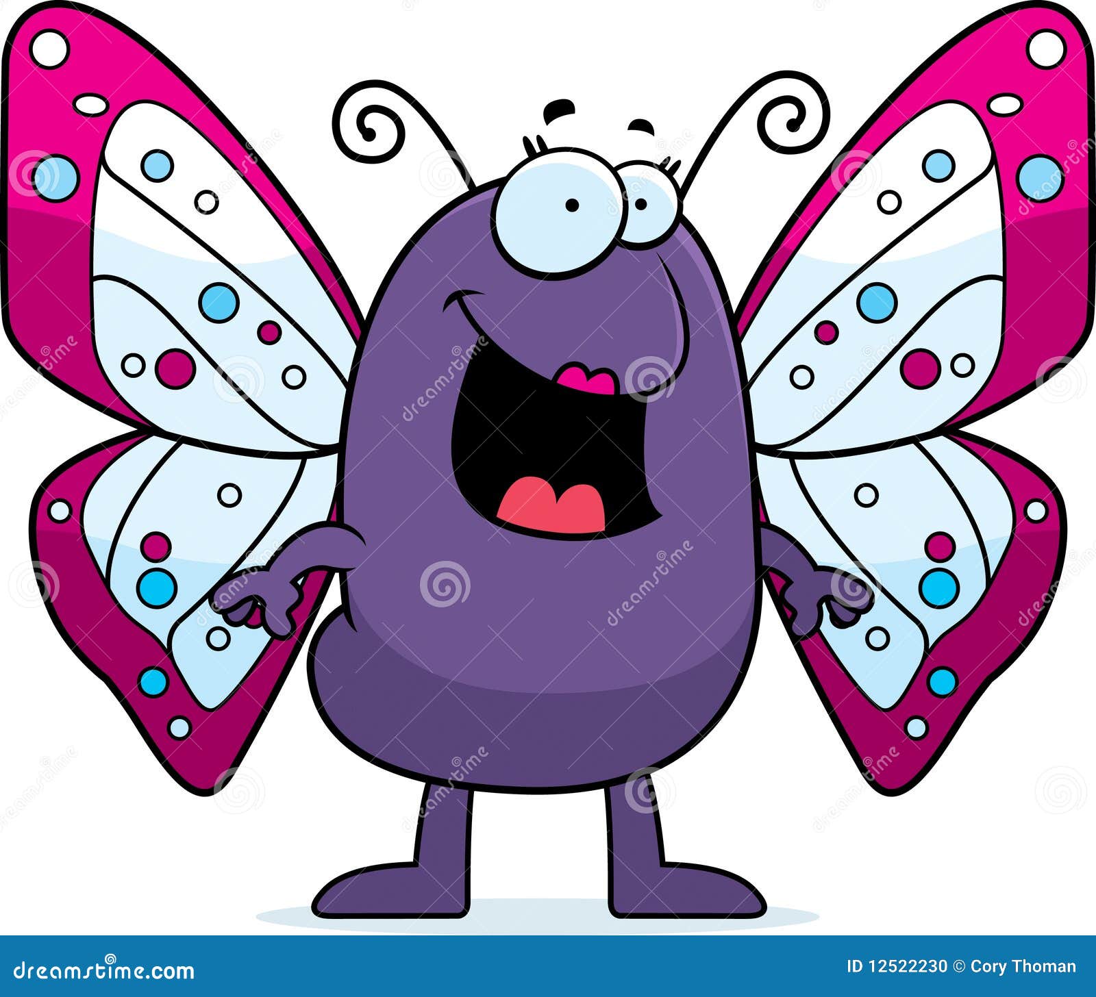 Butterfly Smiling stock vector. Illustration of insect - 12522230