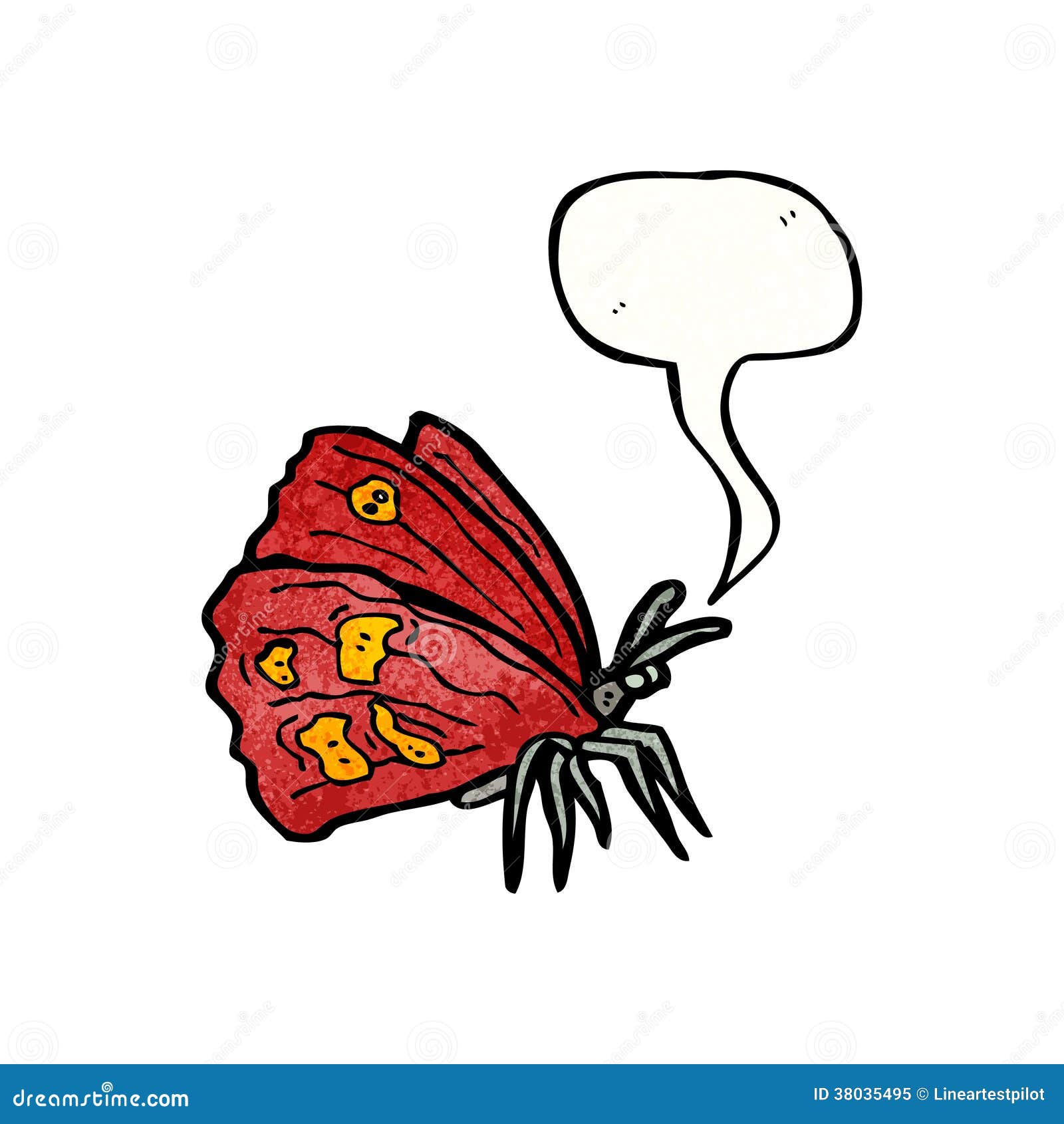Butterfly with Speech Bubble Cartoon Stock Vector - Illustration of ...