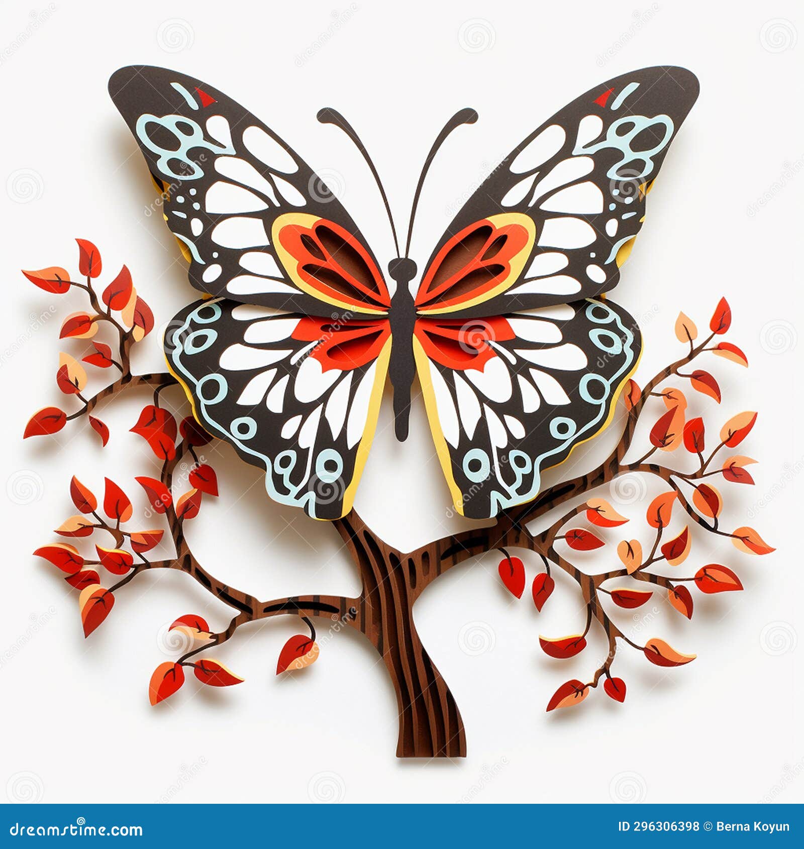 Butterfly stream stock illustration. Illustration of moth - 296306398