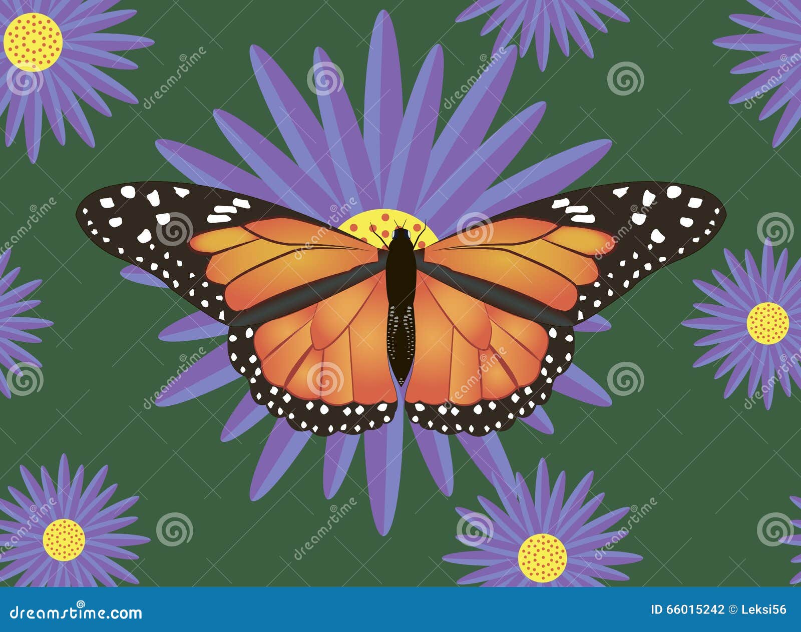 Butterfly on Striped Background, Design Vector Illustration Stock ...