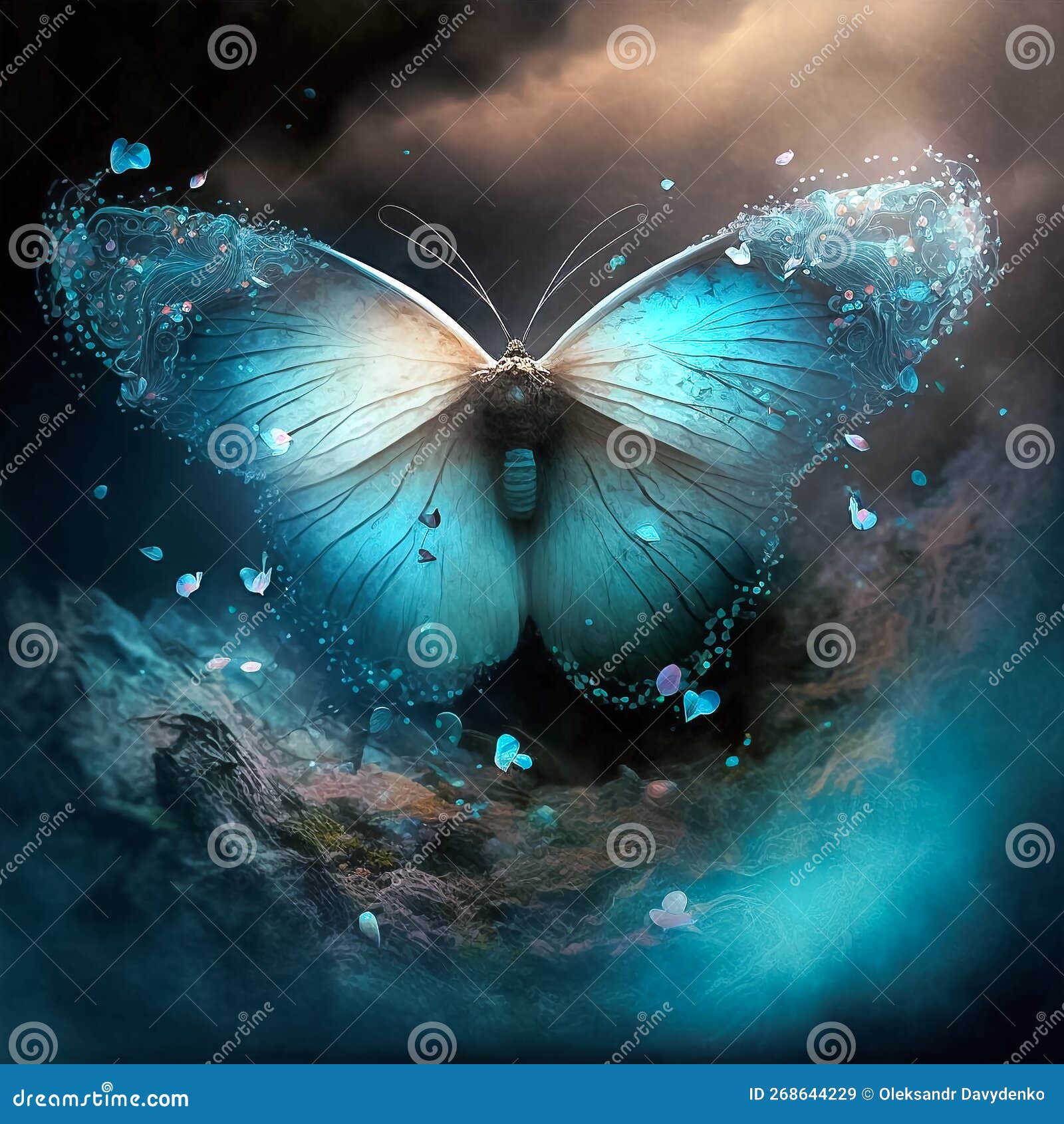 Galactic Butterfly Nebula Generated By AI Royalty-Free Stock Photo ...