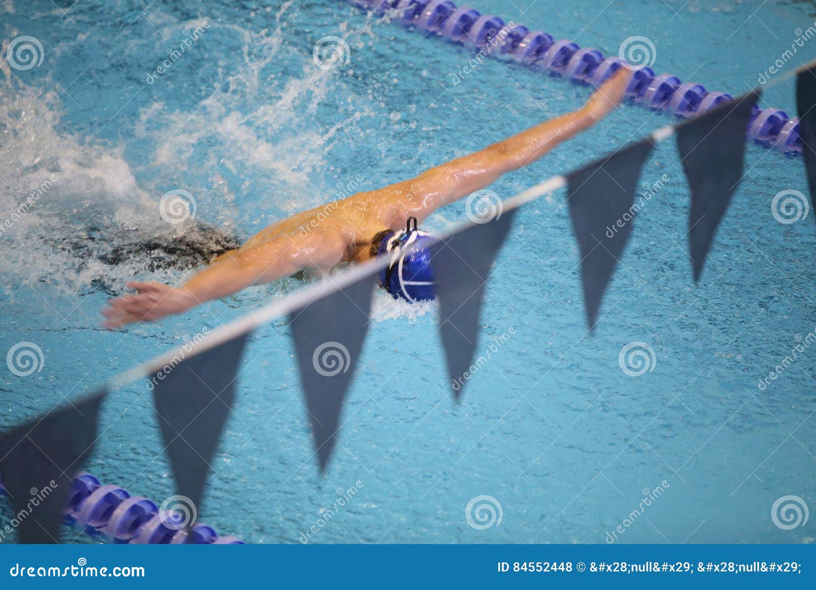 Butterfly Swimmer stock photo. Image of lifestyles, pursuit - 84552448