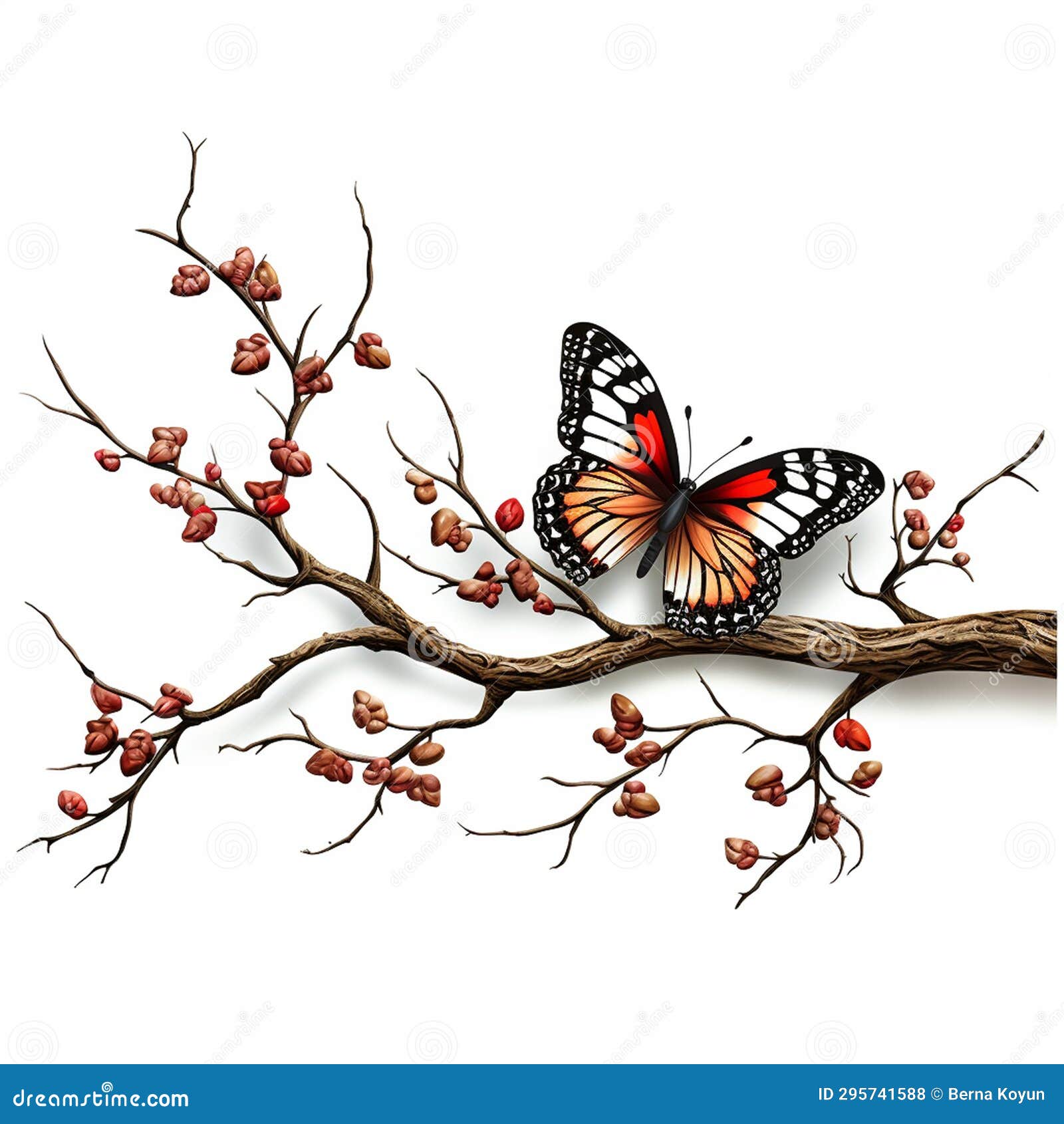 This Butterfly is a Symbol of Freedom and Joy Stock Illustration ...