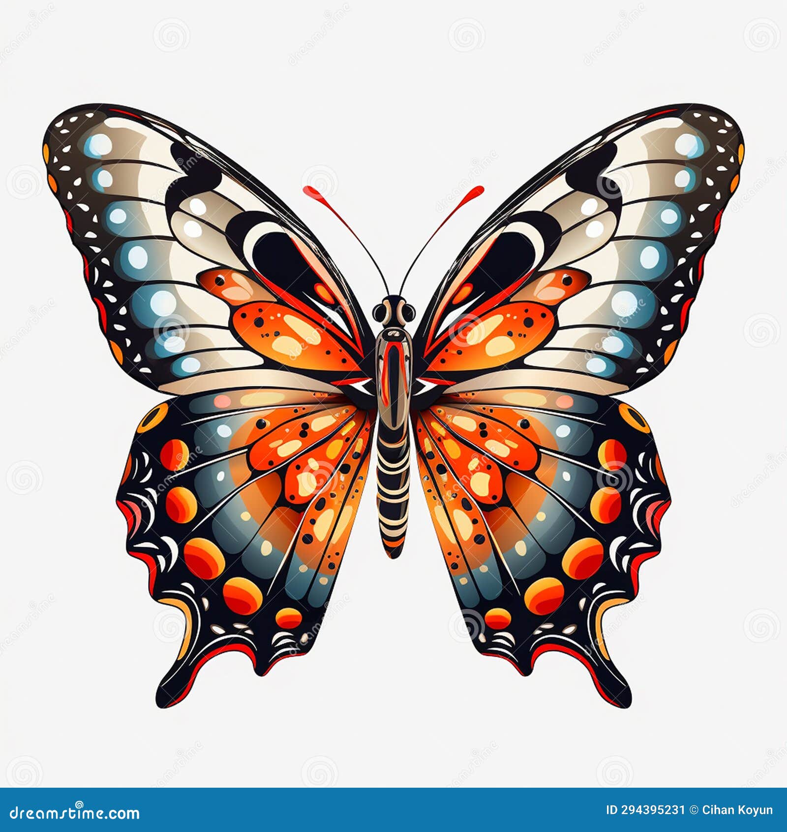 Butterfly symbolism stock illustration. Illustration of animal - 294395231