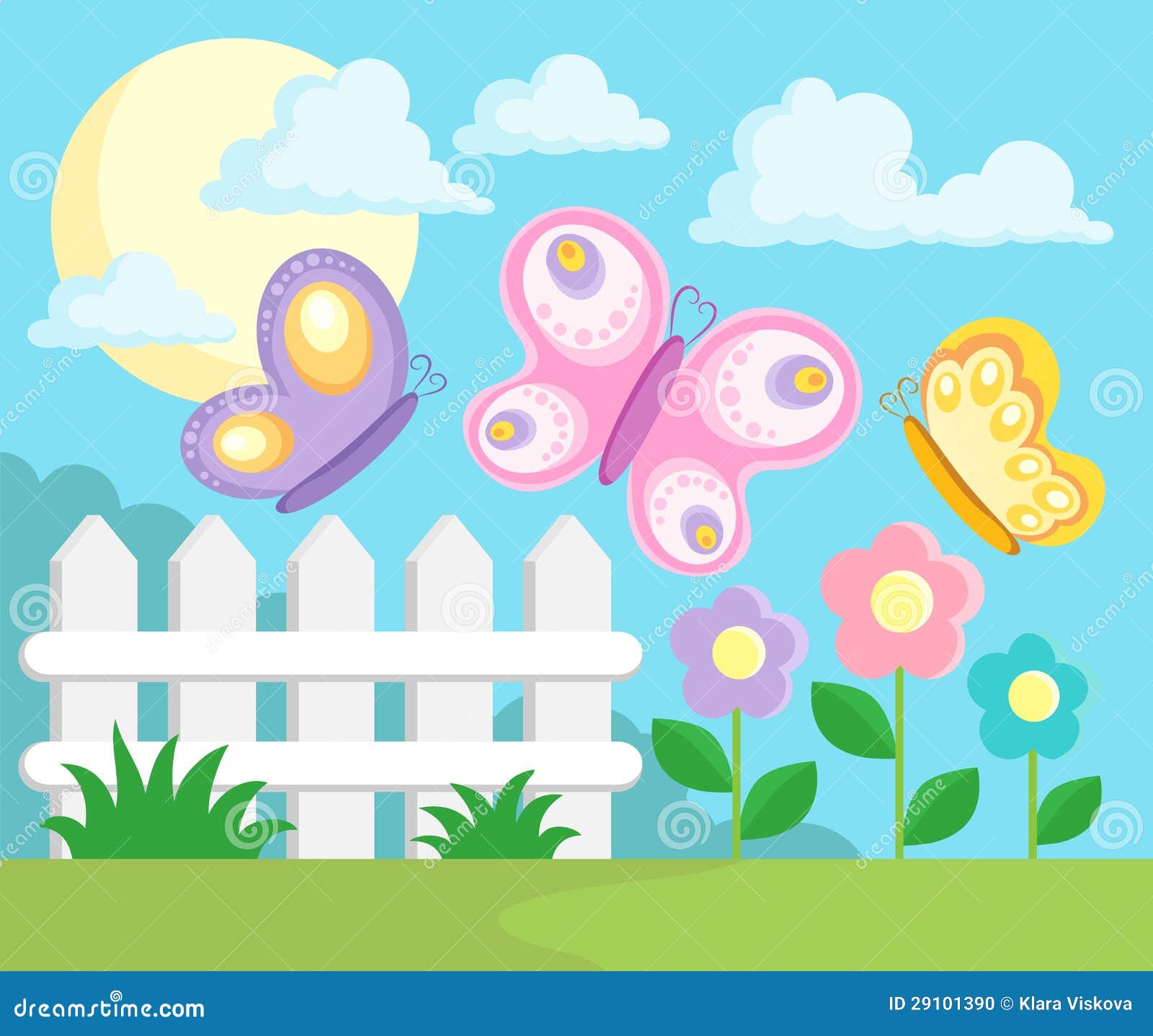 Butterfly theme image stock vector. Illustration of floral - 29101390