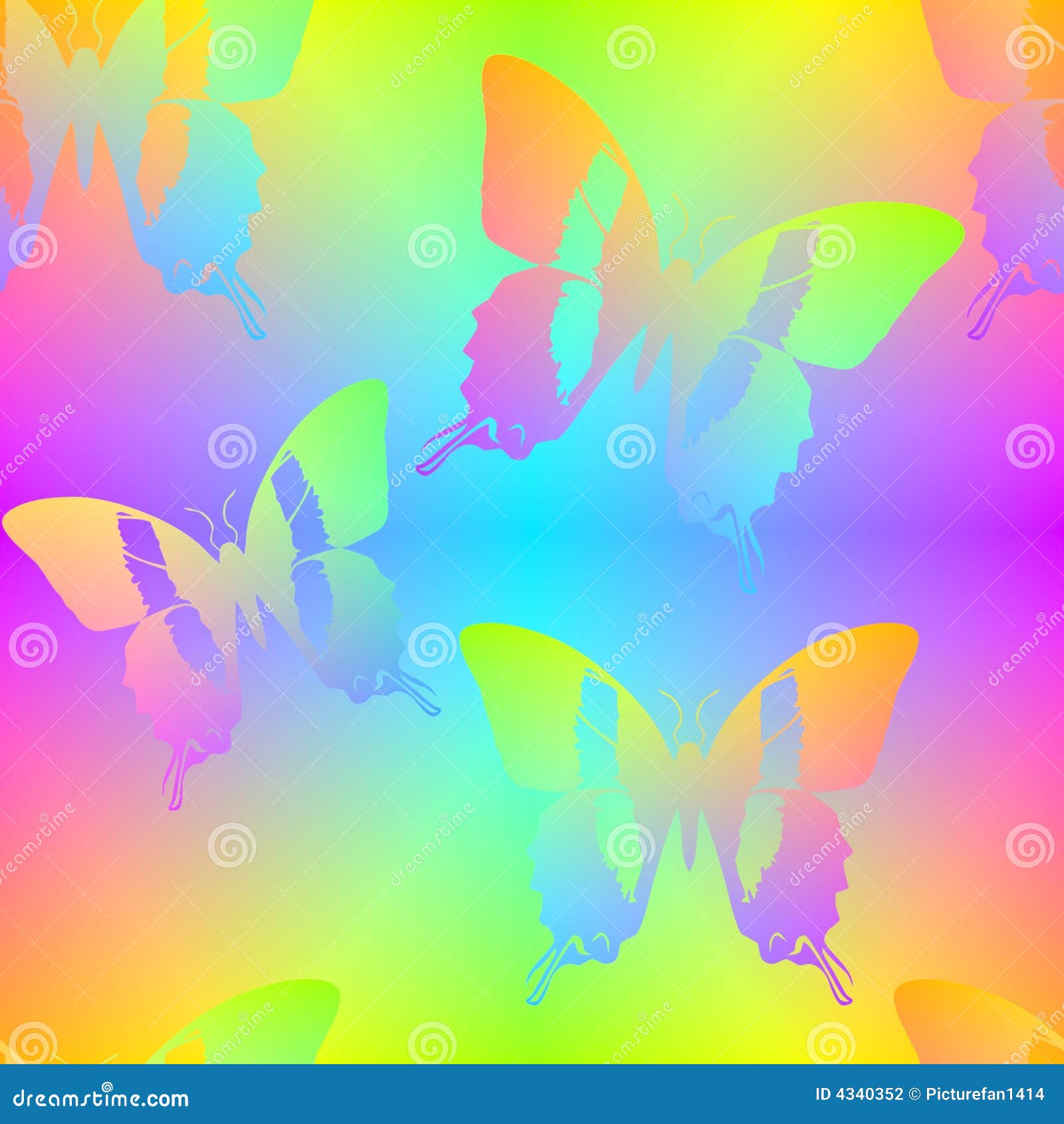 Butterfly Tile 1 stock illustration. Illustration of color - 4340352