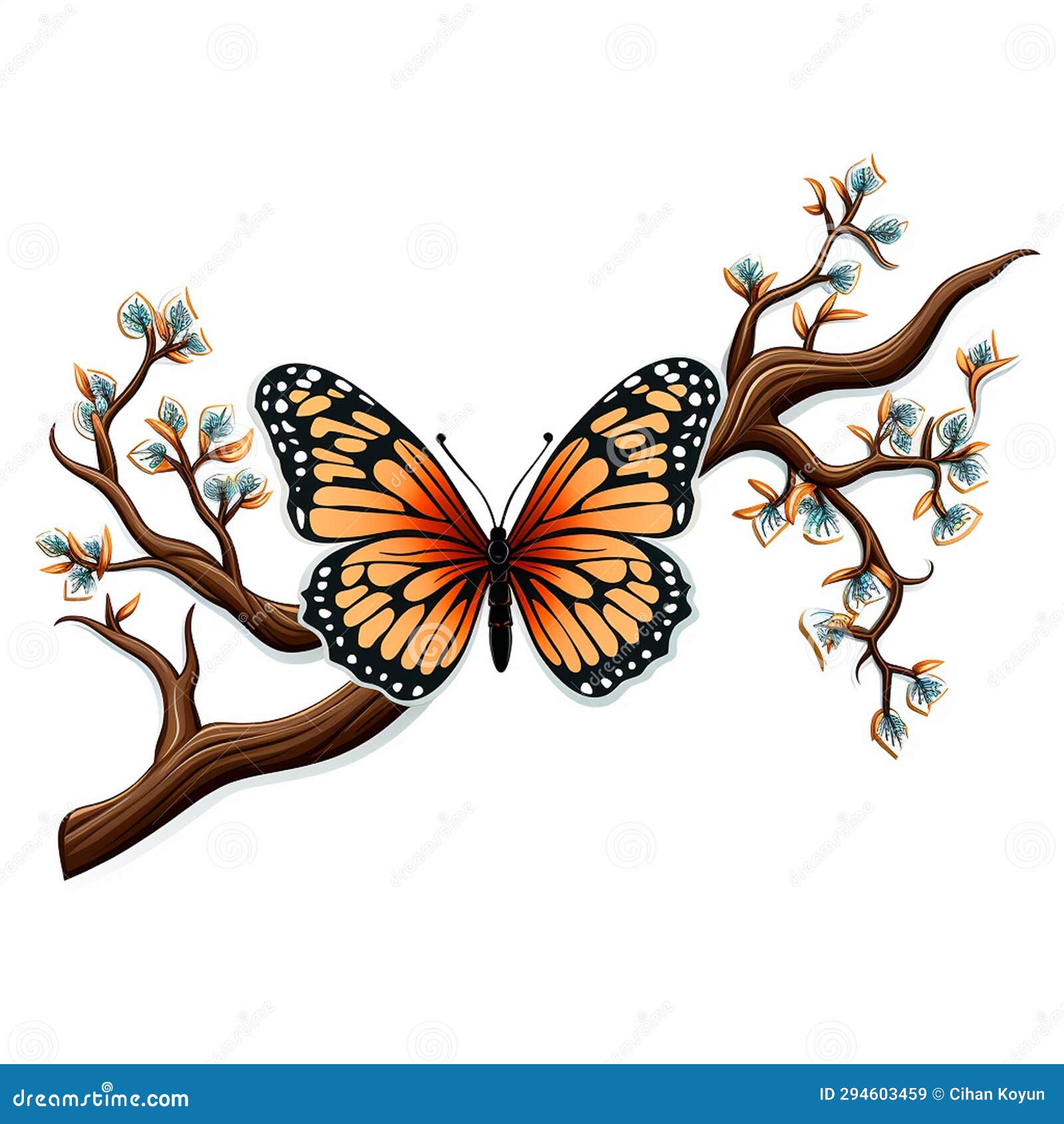 Butterfly transformation stock illustration. Illustration of exotic ...