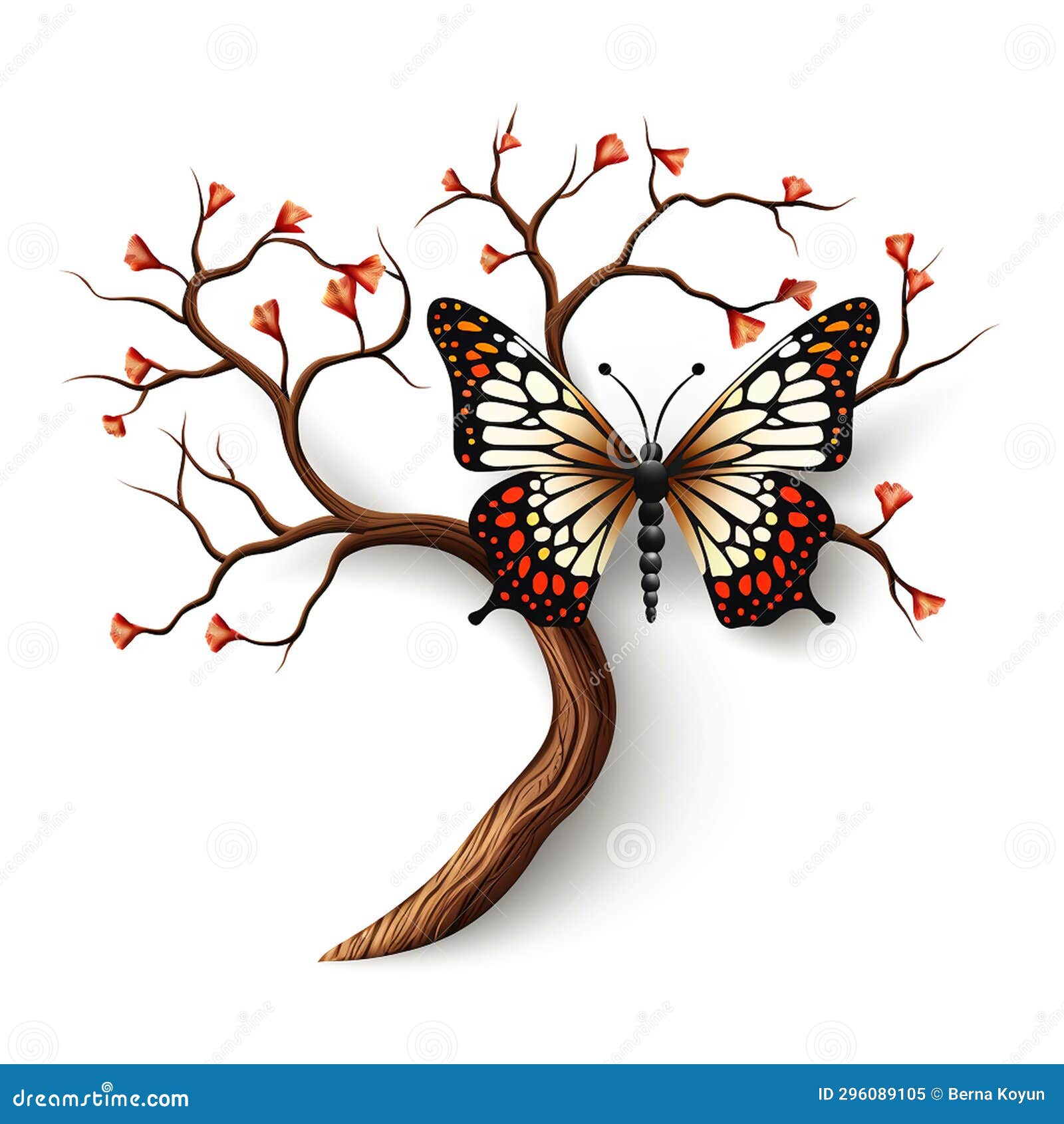 Butterfly transformation stock illustration. Illustration of silhouette ...