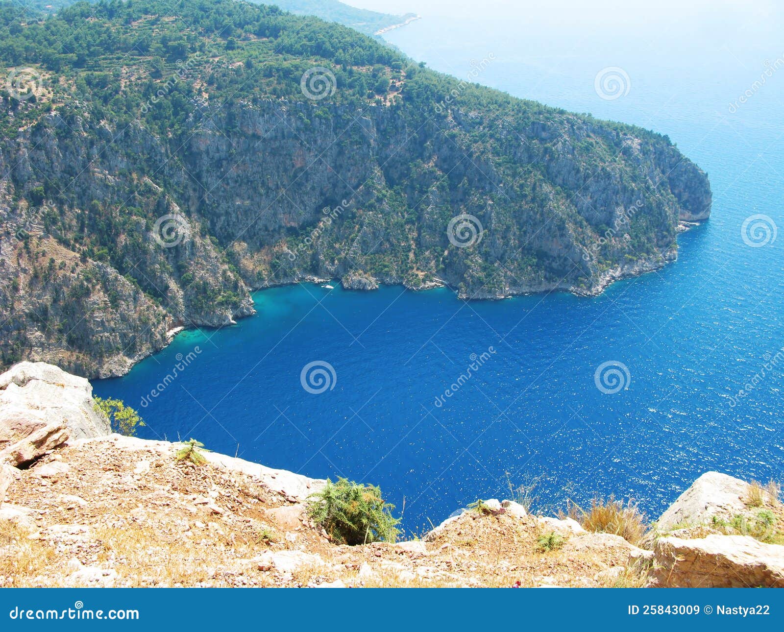 Butterfly Valley Deep Gorge Fethiye Turkey Stock Image - Image of ...