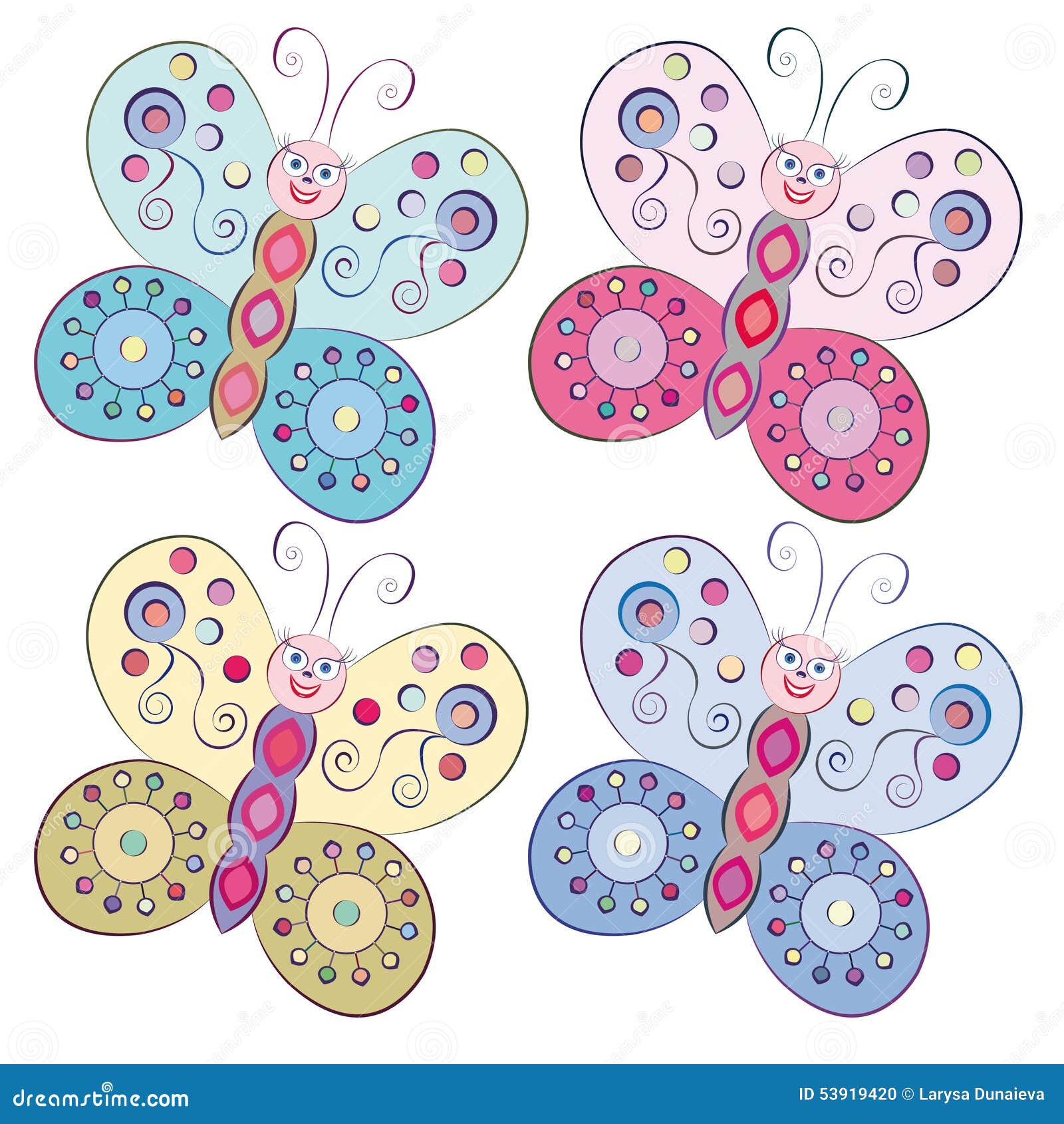 Butterfly stock vector. Illustration of nature, vector - 53919420