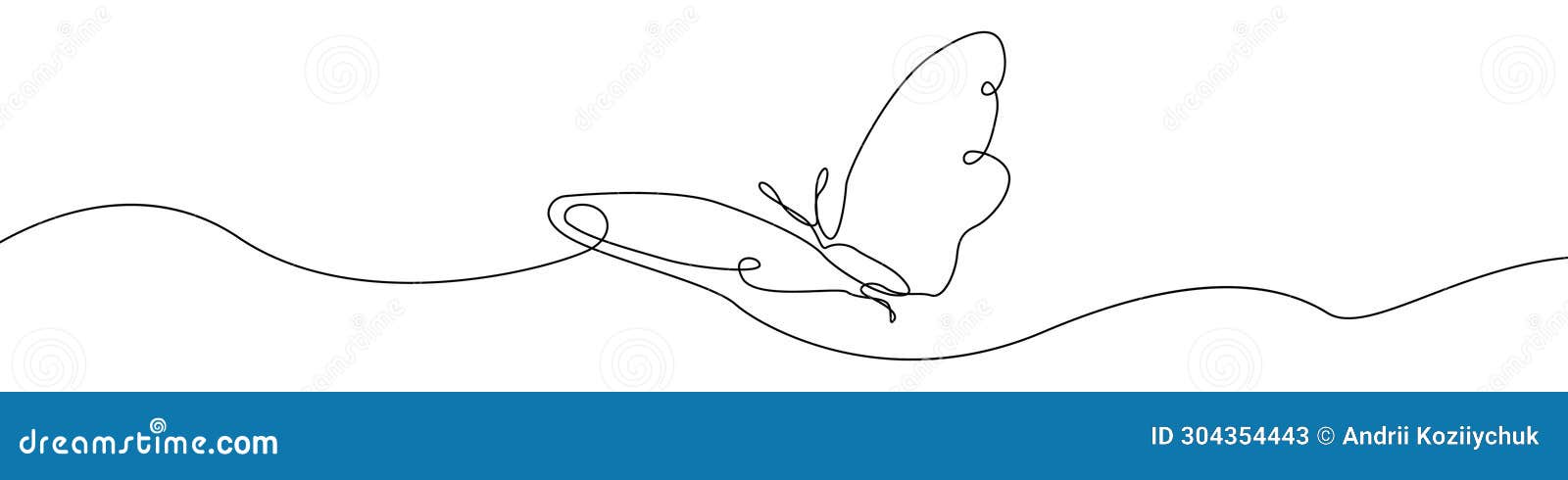 Butterfly Vector Linear Icon. Butterfly One Line in One Line Vector ...