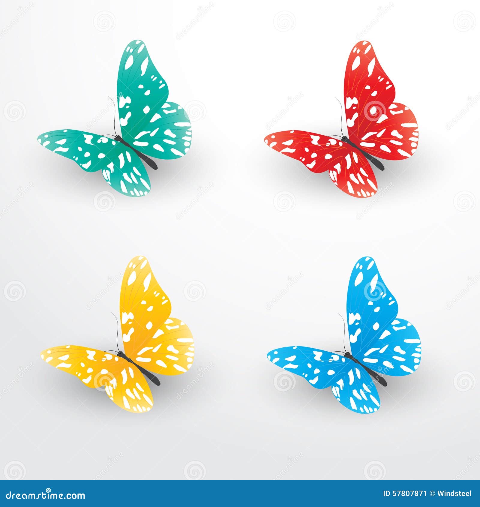 Butterfly web flat icon stock vector. Illustration of gift - 57807871