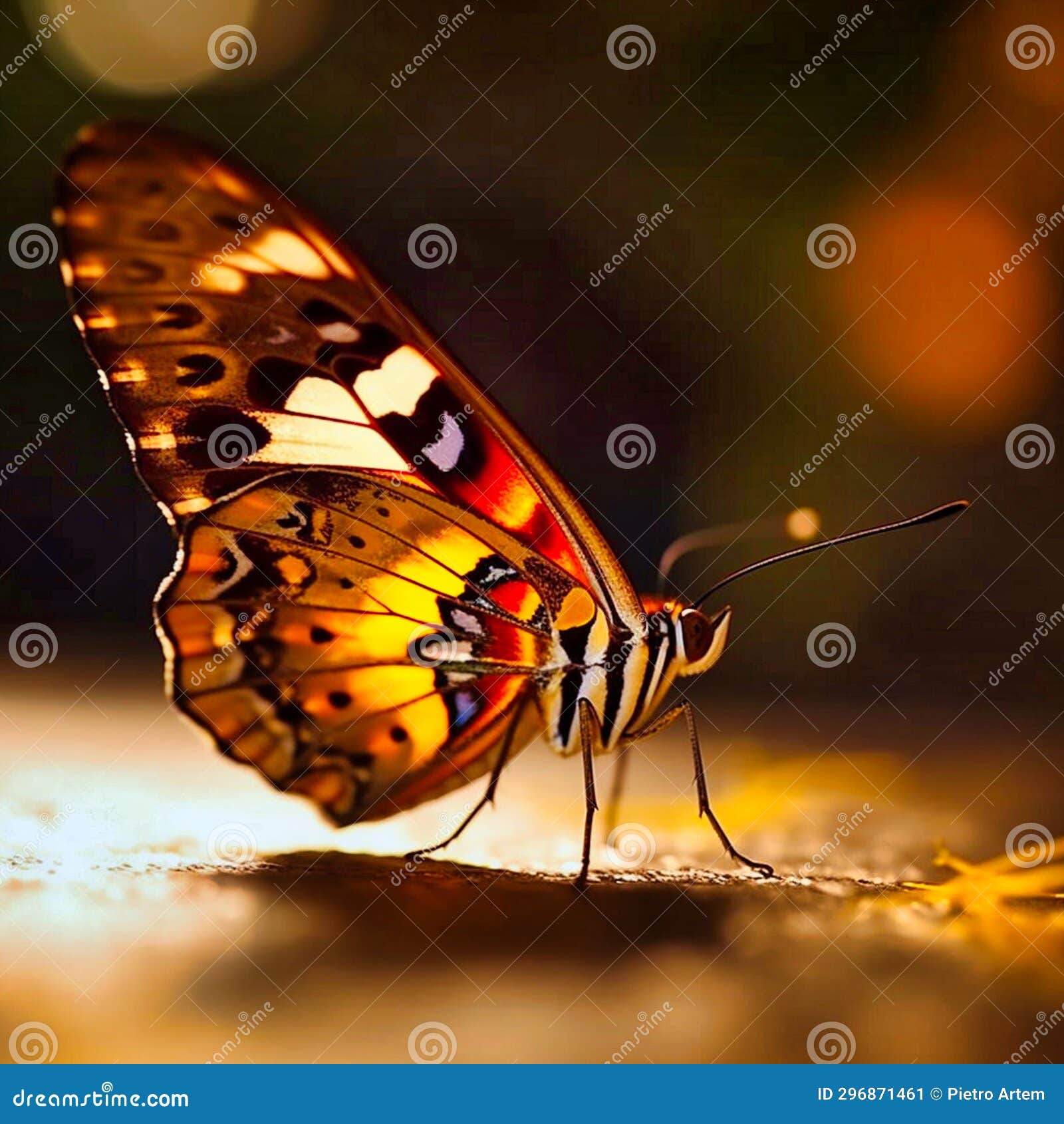 Butterfly Wing Cape Colorful Beautiful Dramatic Light, Stock Image ...