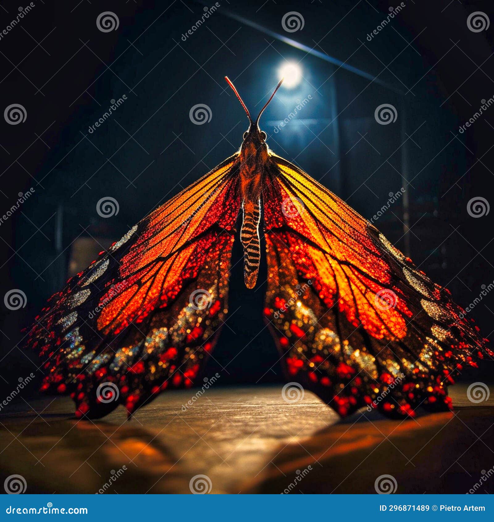 Butterfly Wing Cape Colorful Beautiful Dramatic Light, Stock Image ...