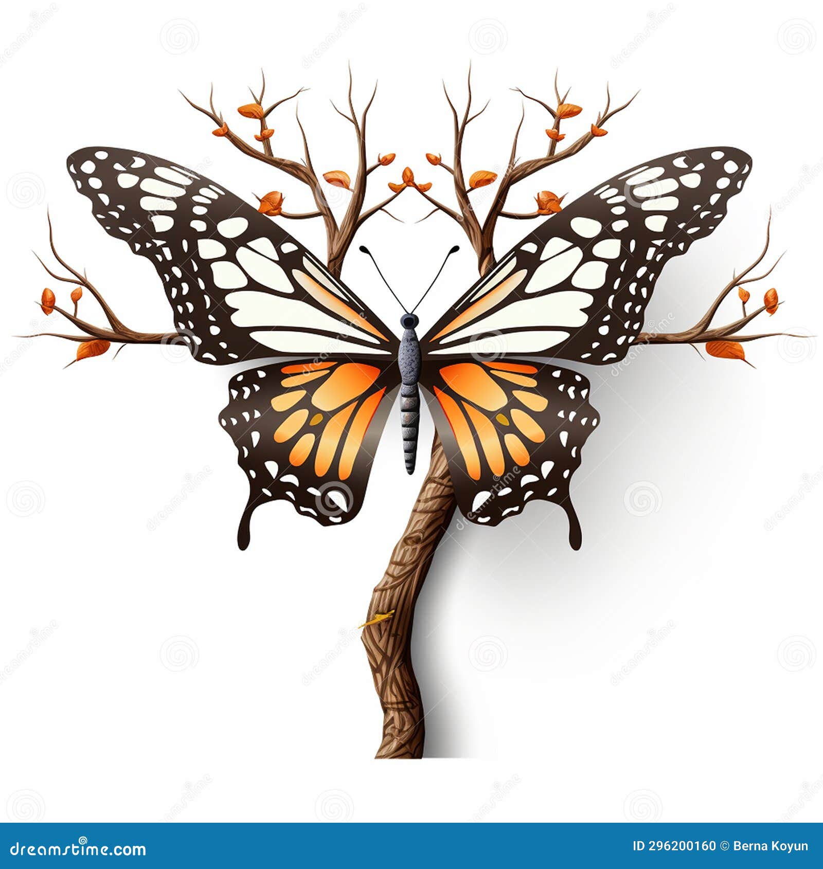 Butterfly Wing Detail a Marvel of Engineering Stock Illustration ...