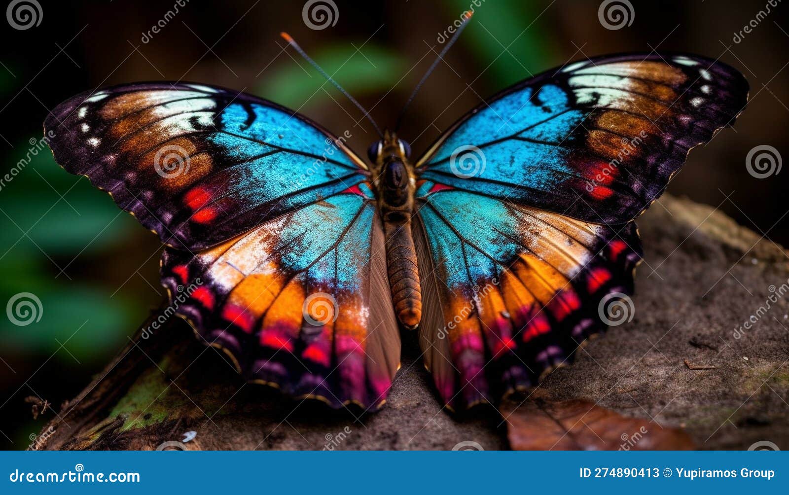 Butterfly Wing Displays Natural Beauty in Macro Generated by AI Stock ...