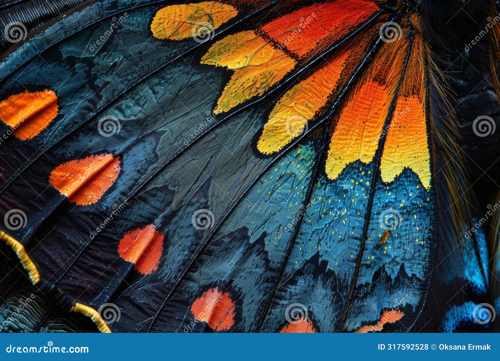 Butterfly Wing Texture Background, Insect Wings Macro Pattern ...