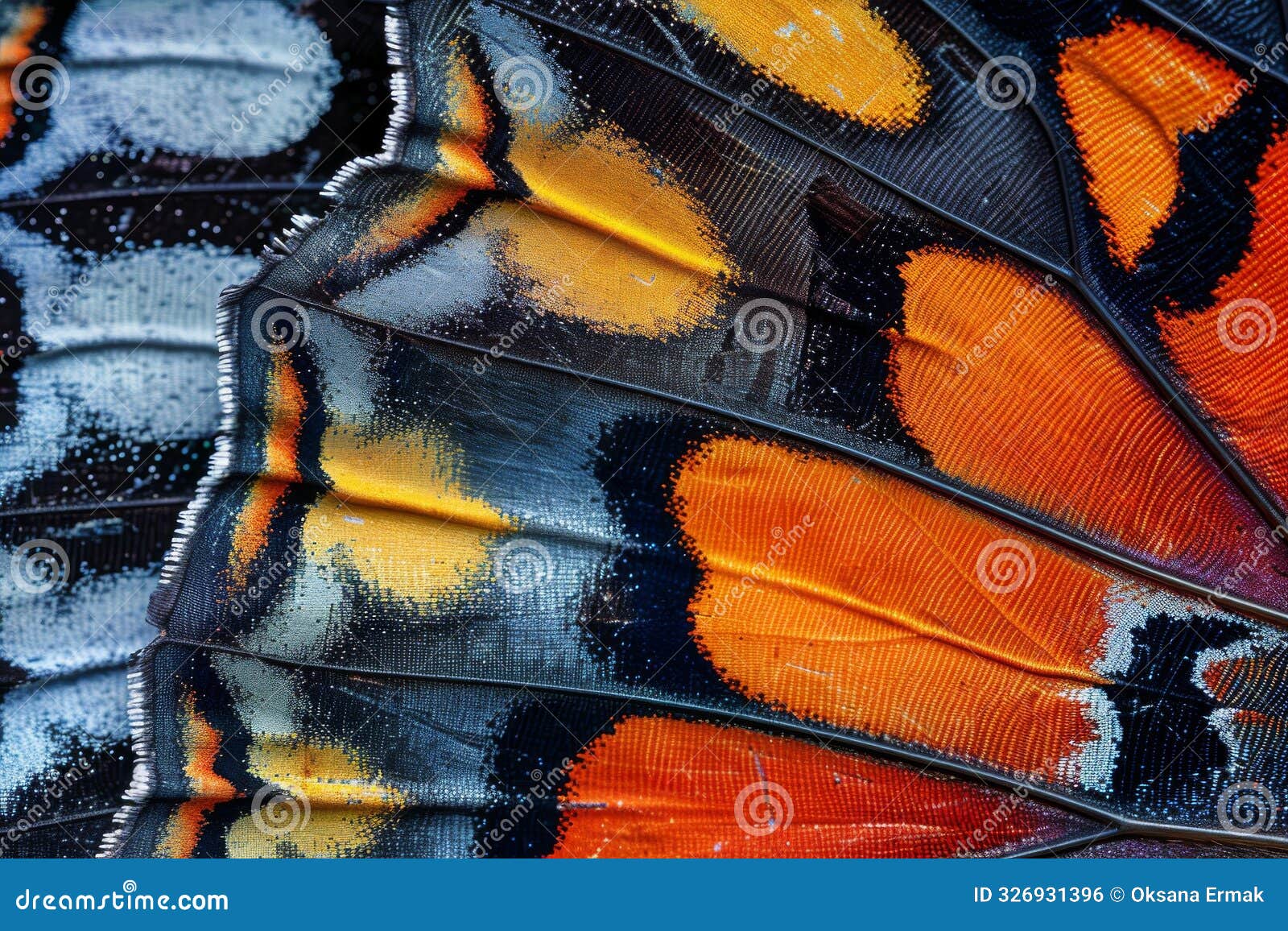 Butterfly Wing Texture Background, Insect Wings Macro Pattern ...