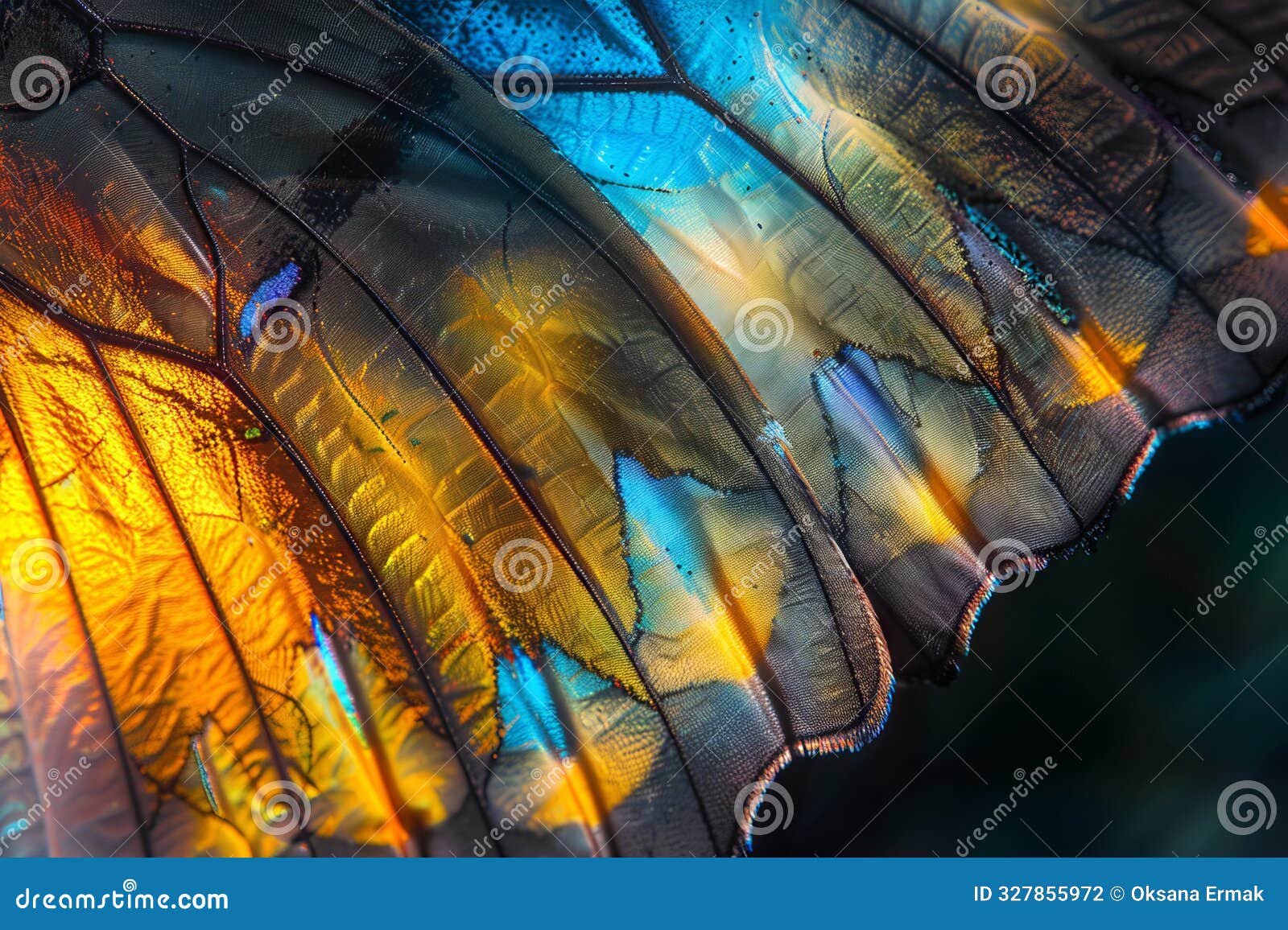 Butterfly Wing Texture Background, Insect Wings Macro Pattern ...