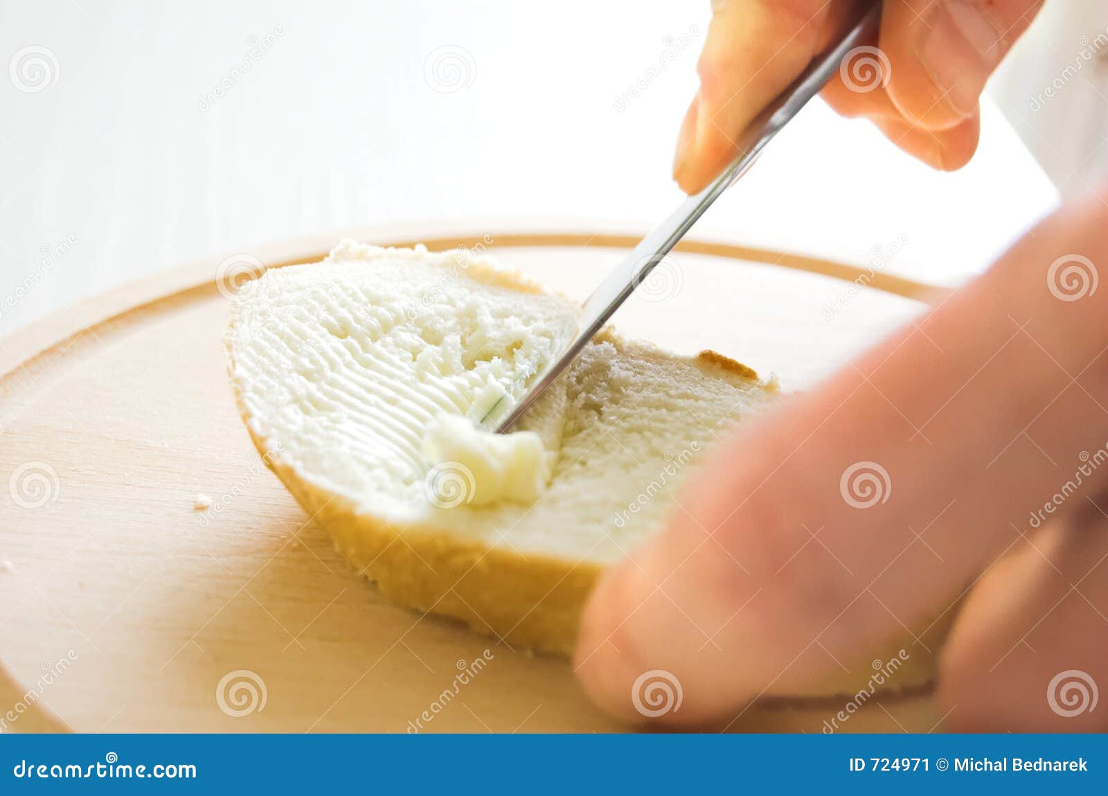 Buttering stock image. Image of wood, knife, butter, natural - 724971