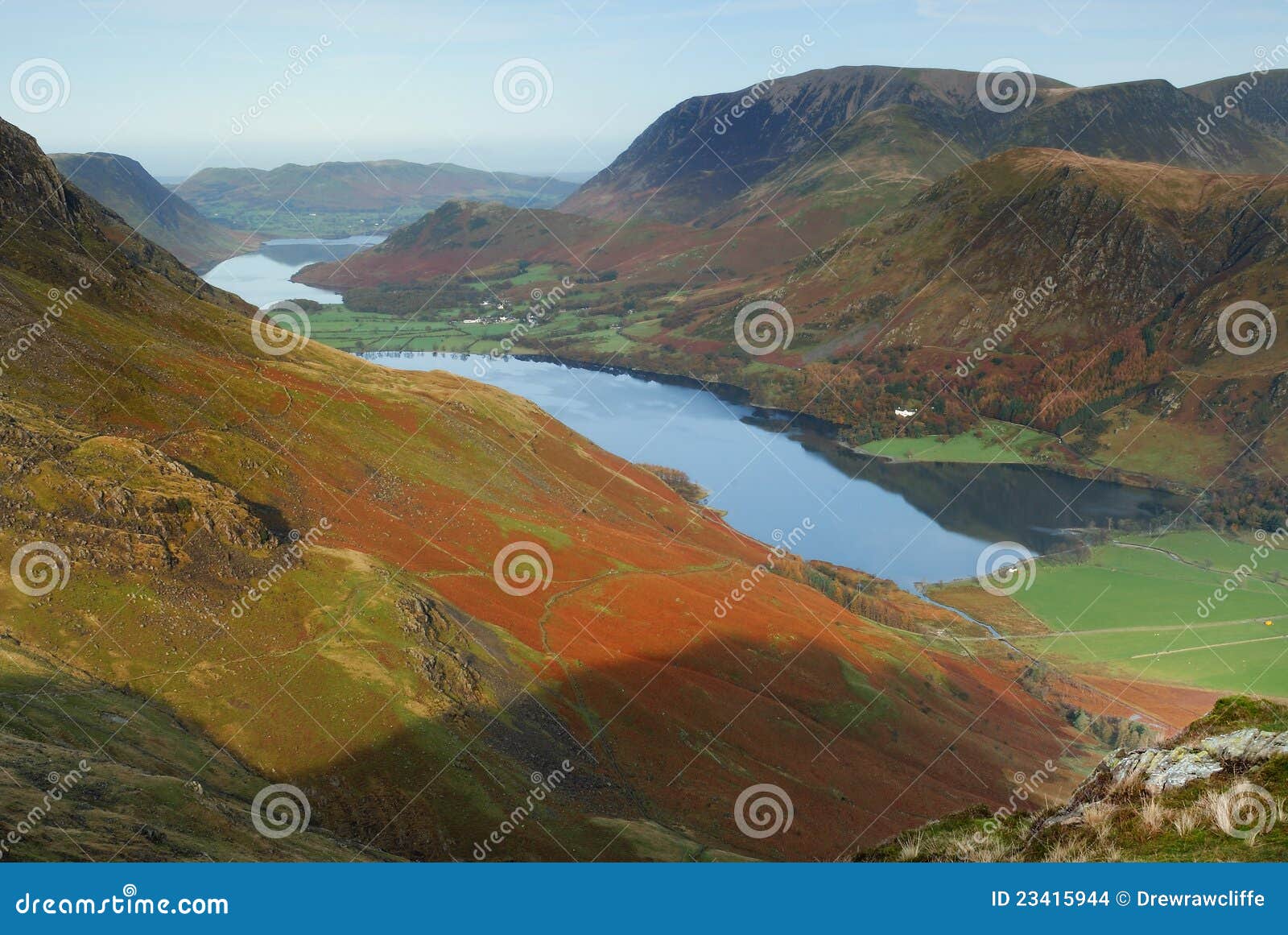 Buttermere stock photo. Image of path, mountains, stones - 23415944