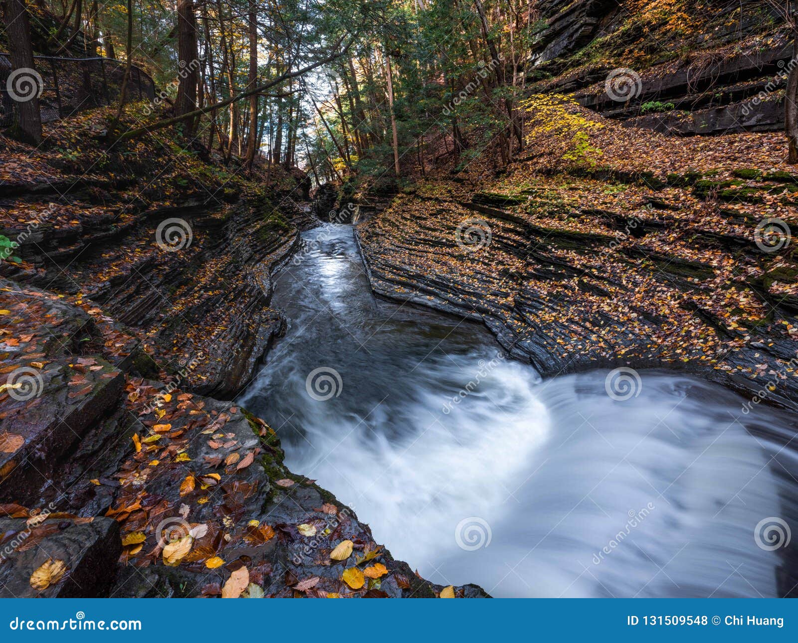 Buttermilk falls ithaca stock photo. Image of water - 131509548